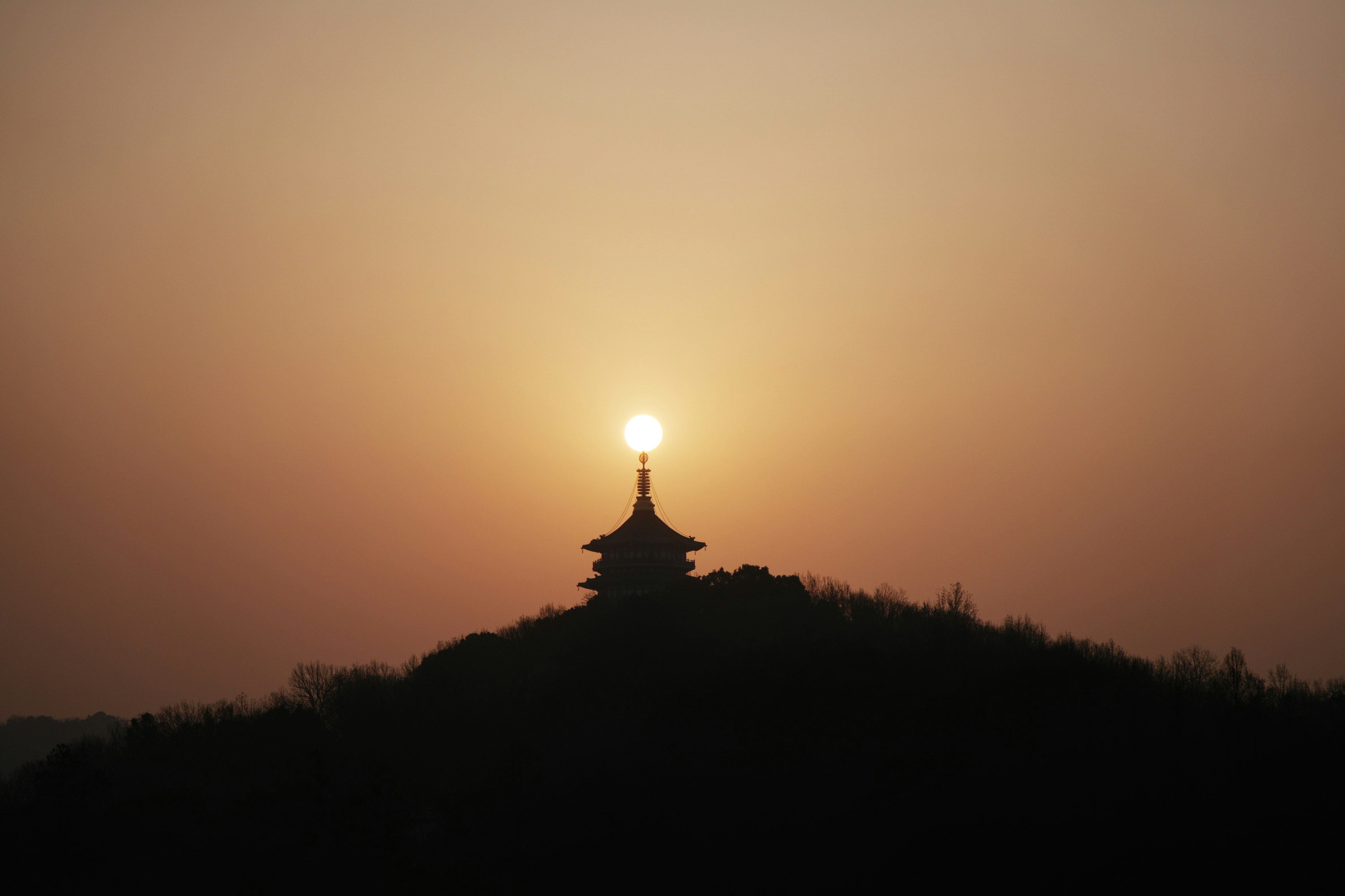 Sunrise at pagoda