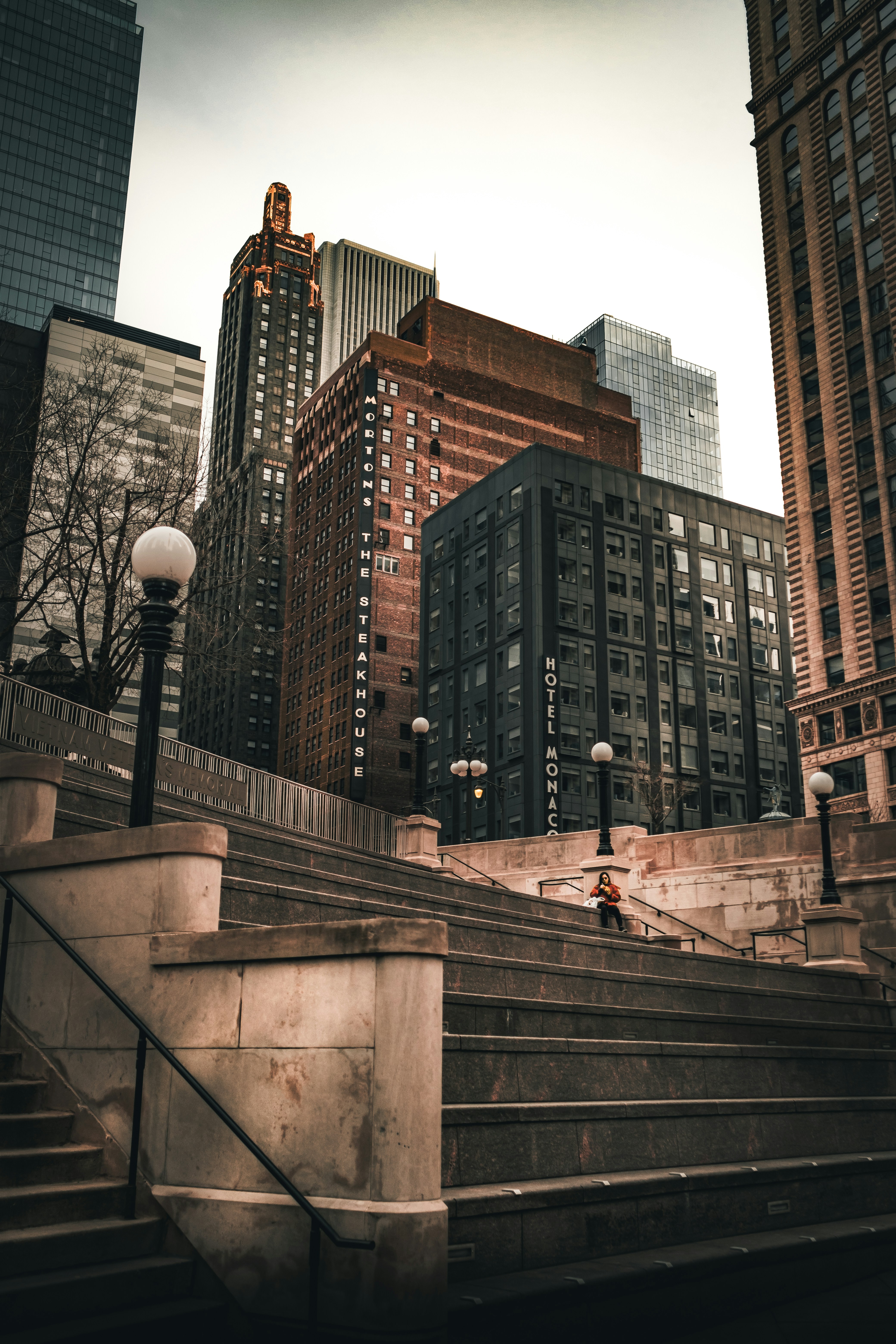 Stairway to the City: Silence Beneath Skyscrapers