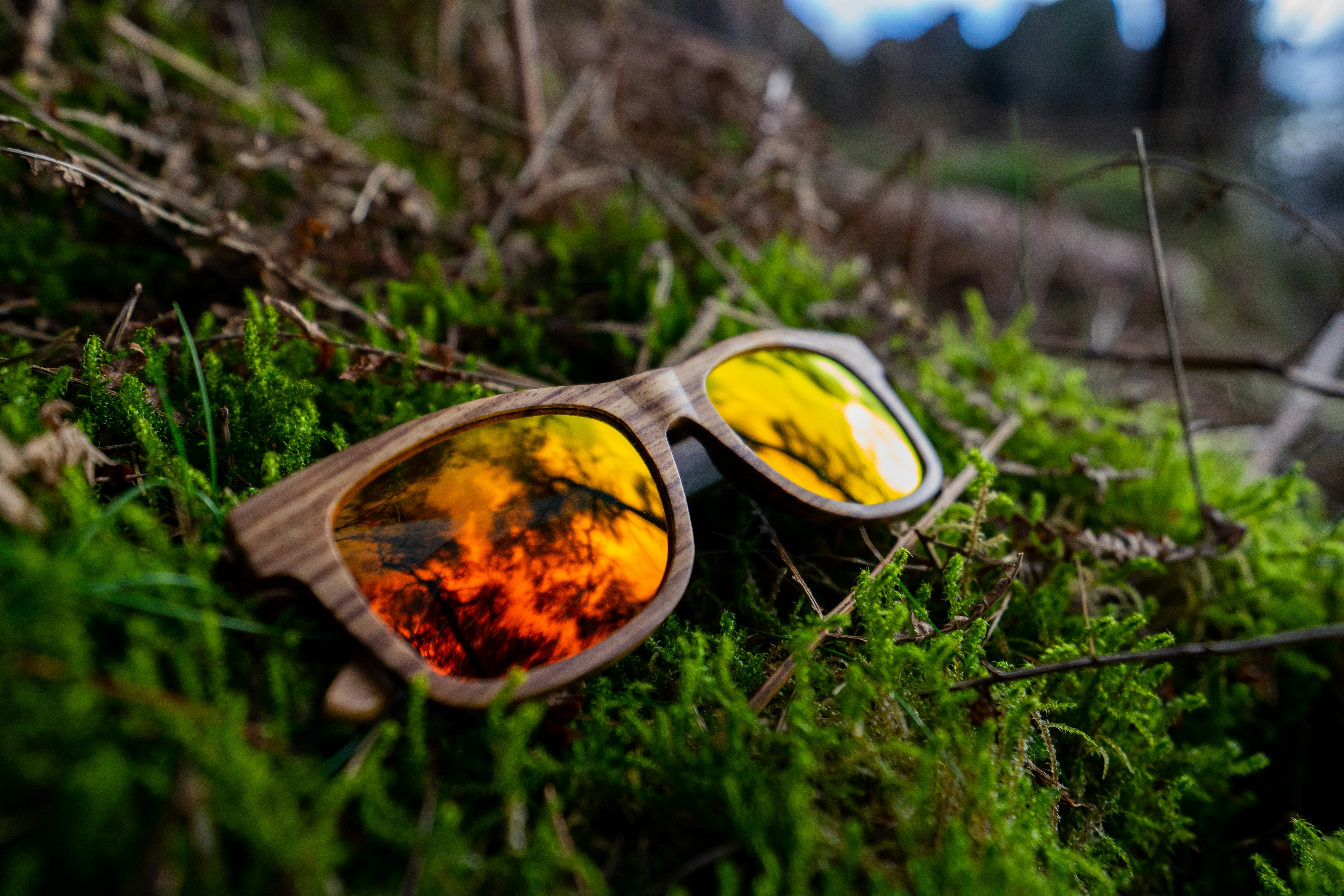 Old Youth Wooden Sunglasses - Taken at The Roaches in The Peak District