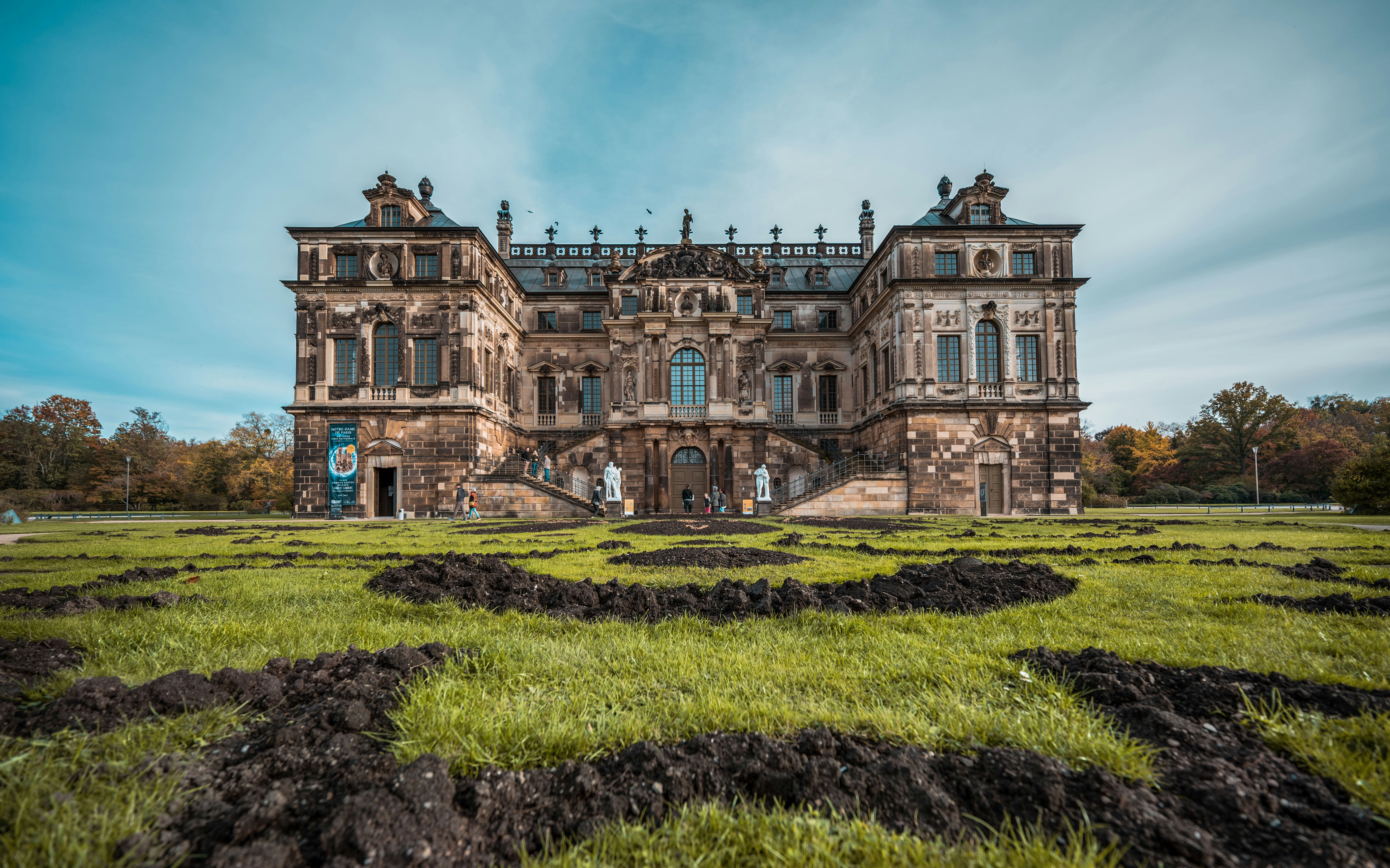 Facade of Grandeur, Framed by Dark Earth