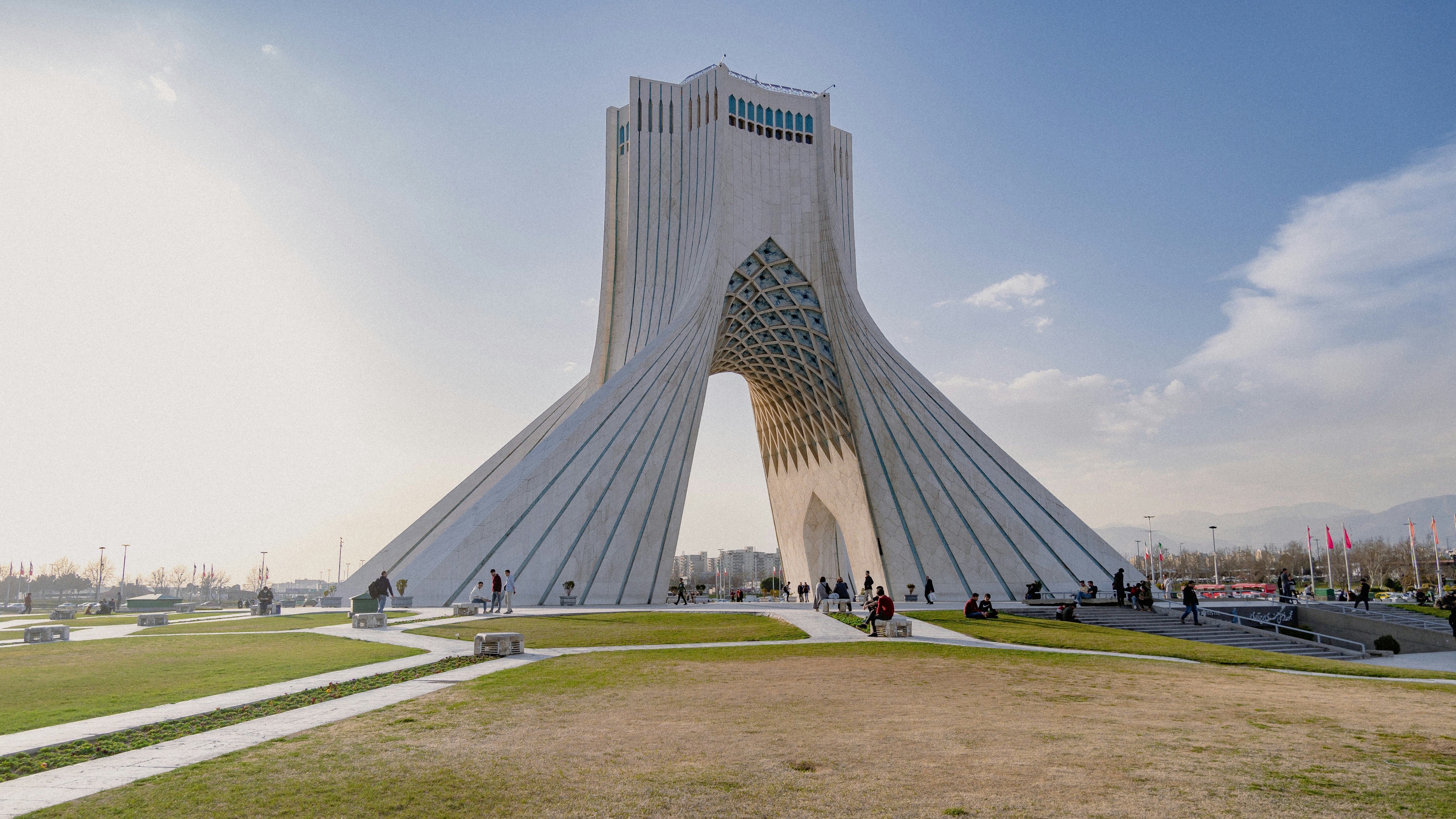 A very tall building with a very tall tower photo – Free Tehran Image ...
