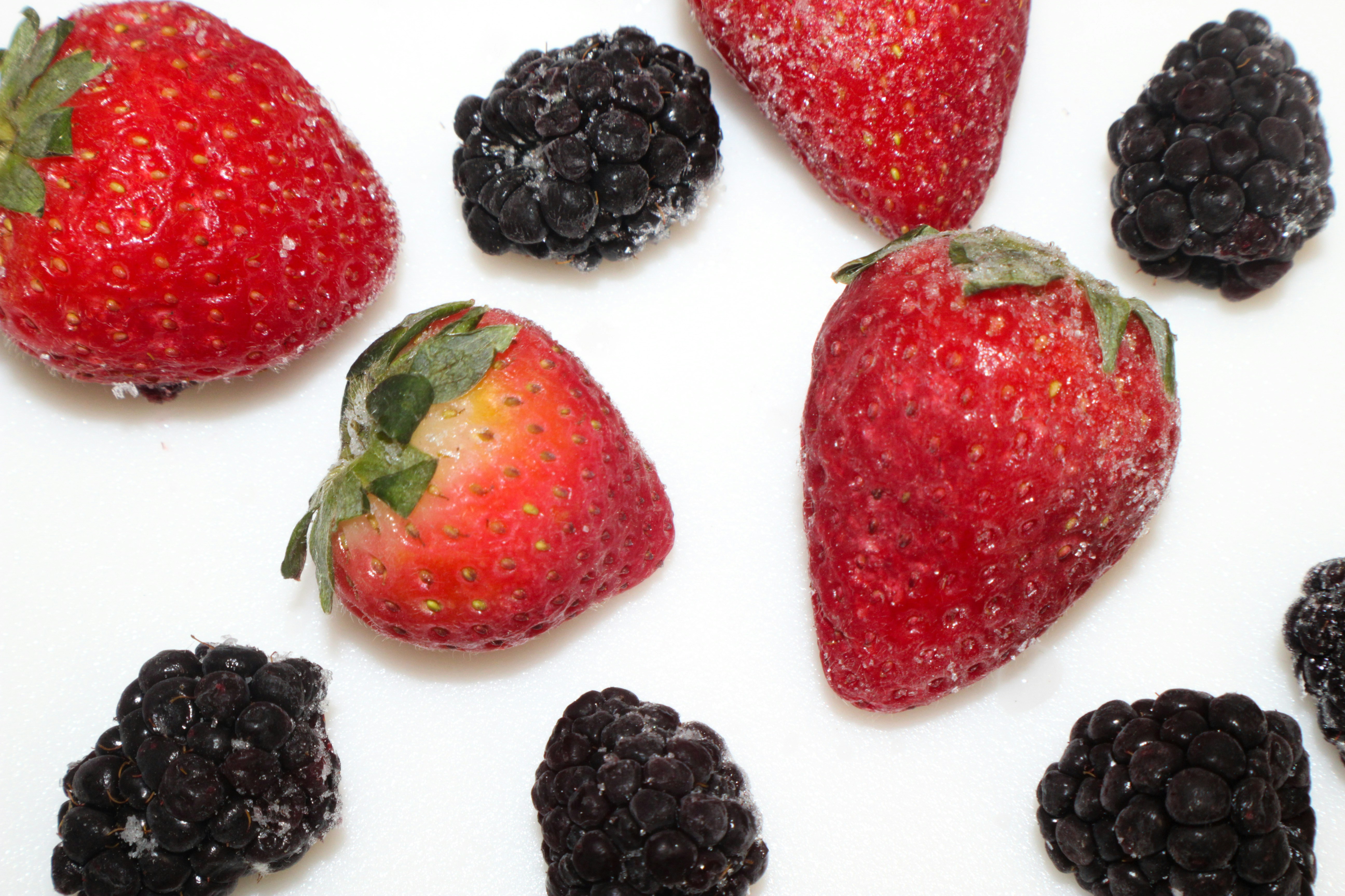Strawberries and blackberries