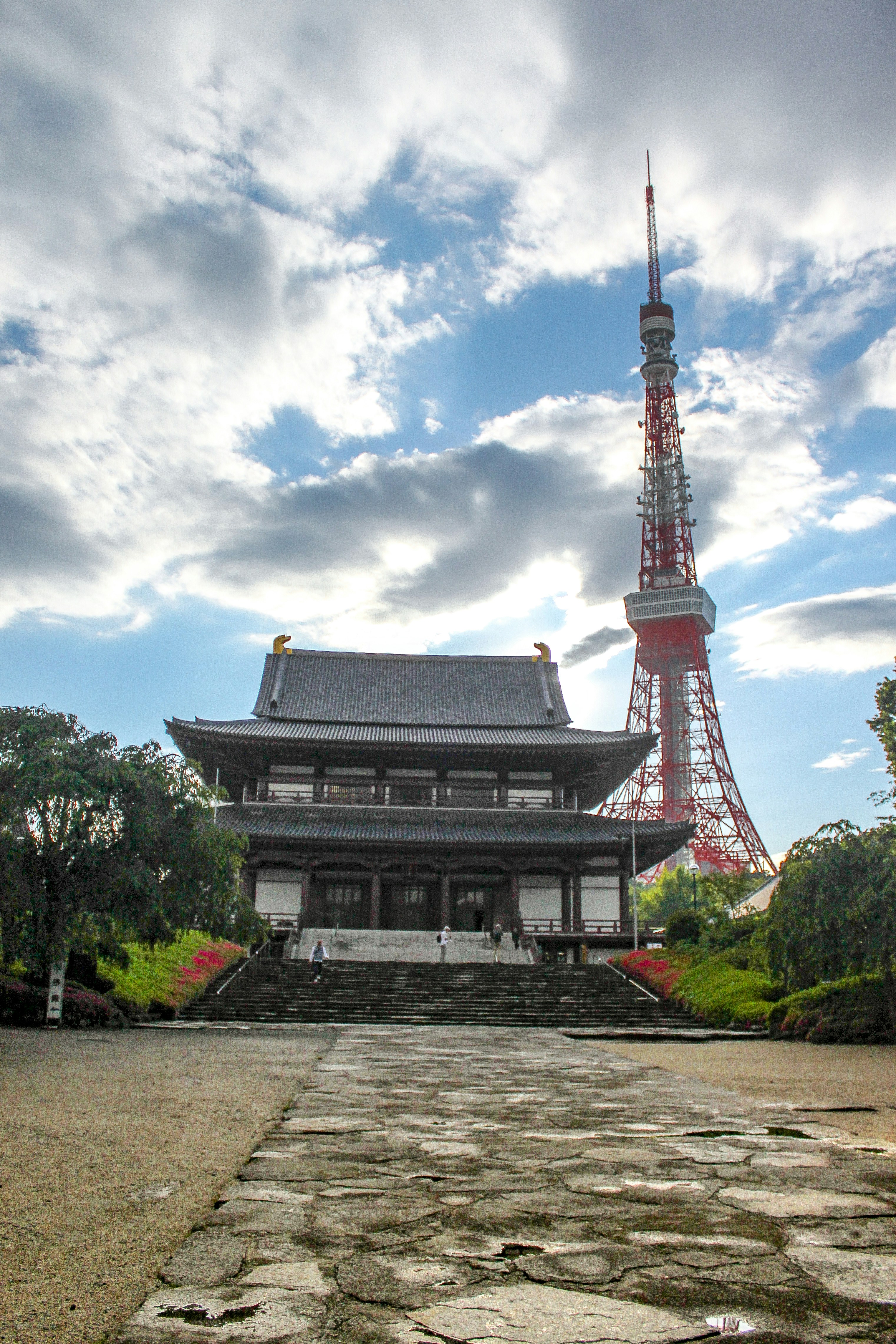 Cultural Harmony: Temple and Tower