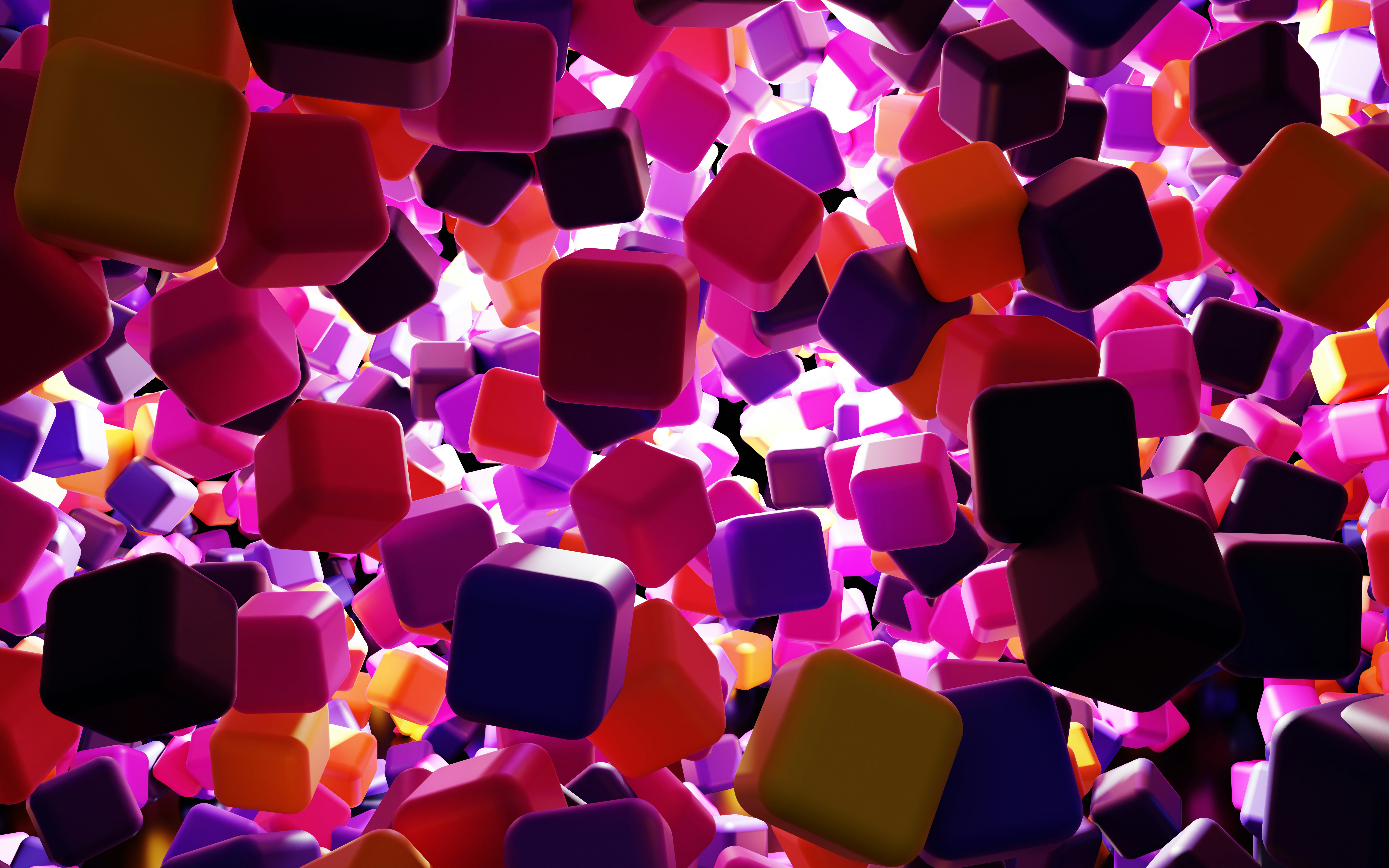 A bunch of cubes that are in the air photo – Free Full hd wallpaper ...