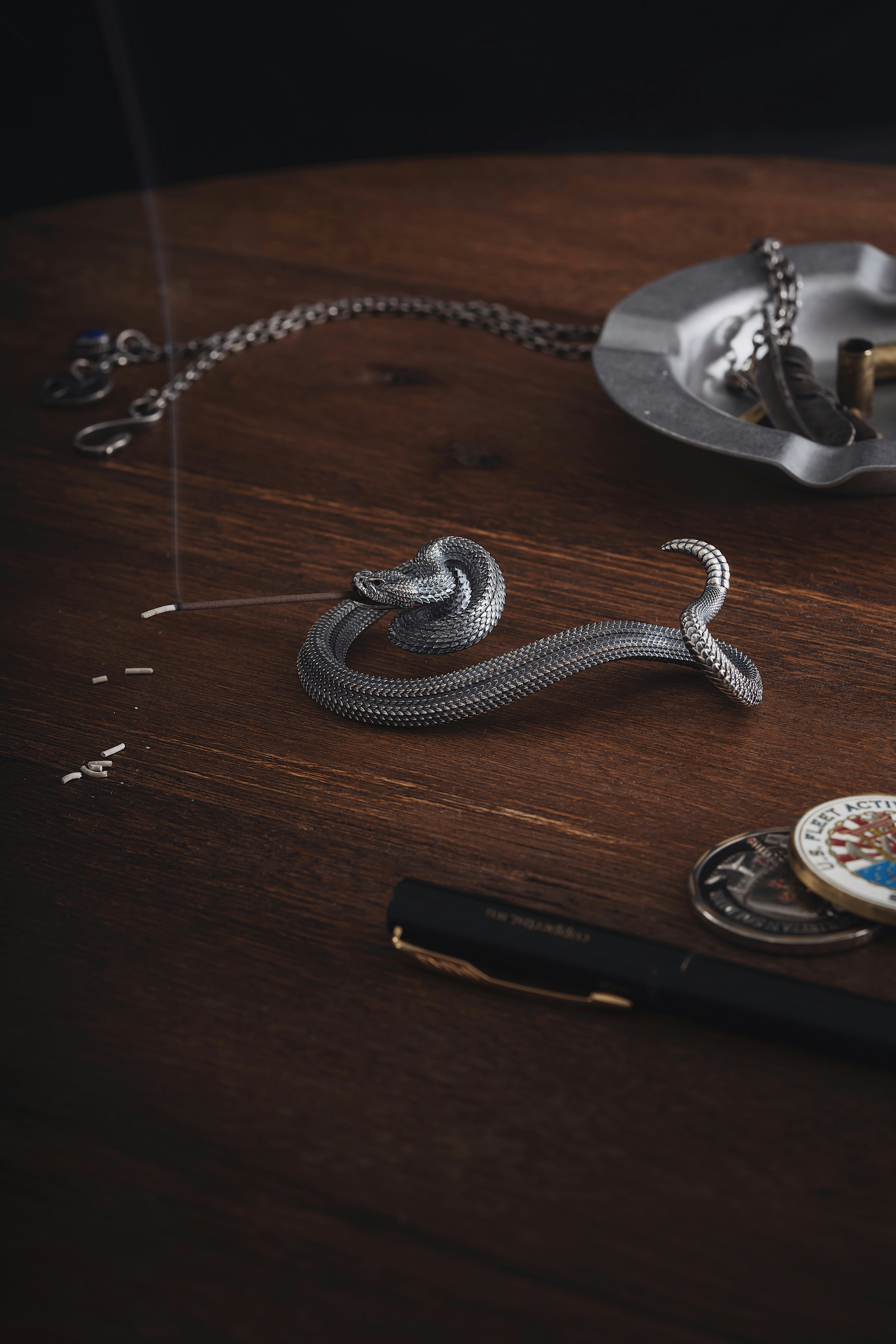 Rattlesnake Pen Holder