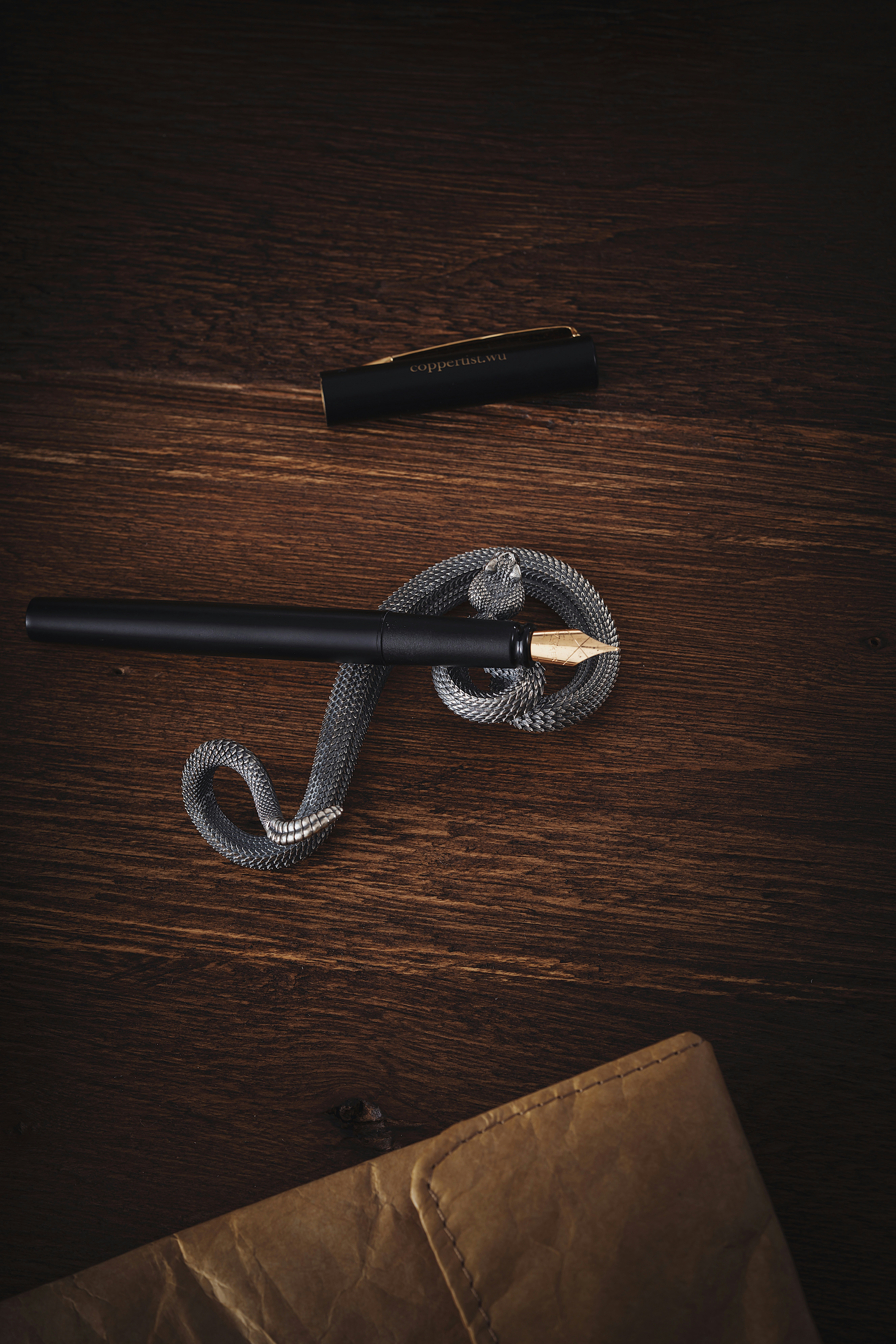 Rattlesnake Pen Holder