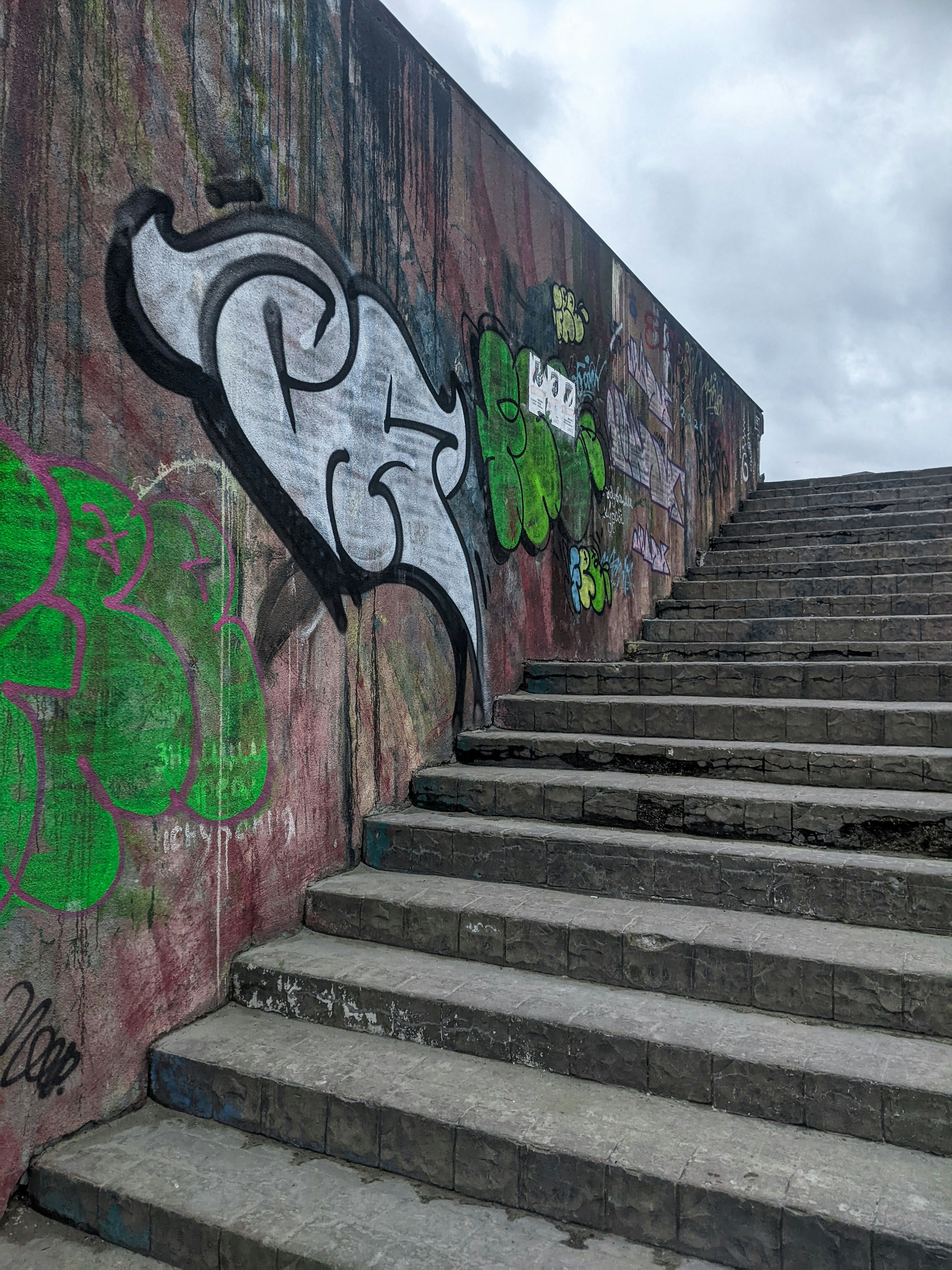 A bunch of steps with graffiti on them photo – Free Streetsmart Image ...