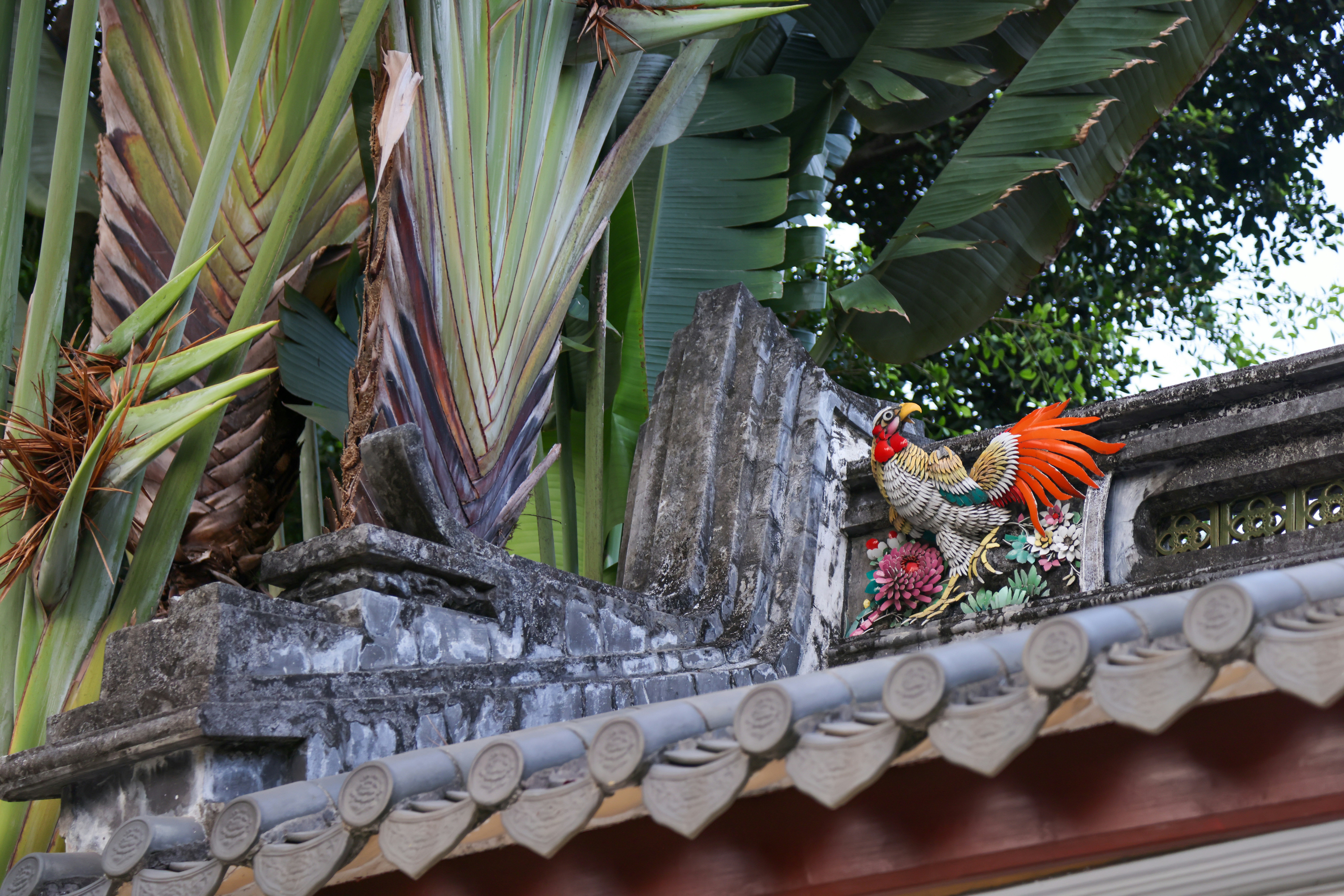 A statue of a rooster on top of a building photo – Free Animal Image on ...