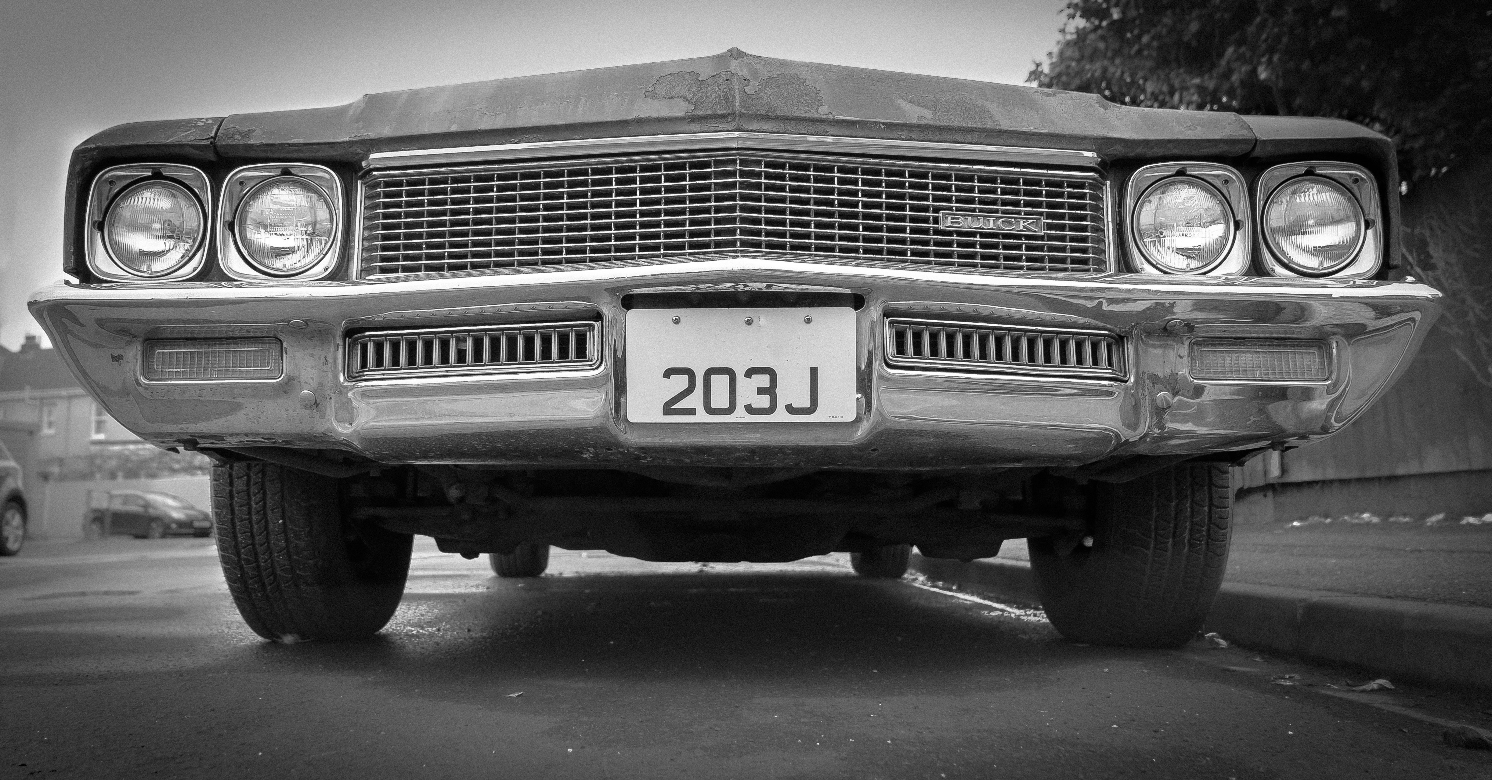 Underbelly of a Classic: The Front Grill and Chrome Echo
