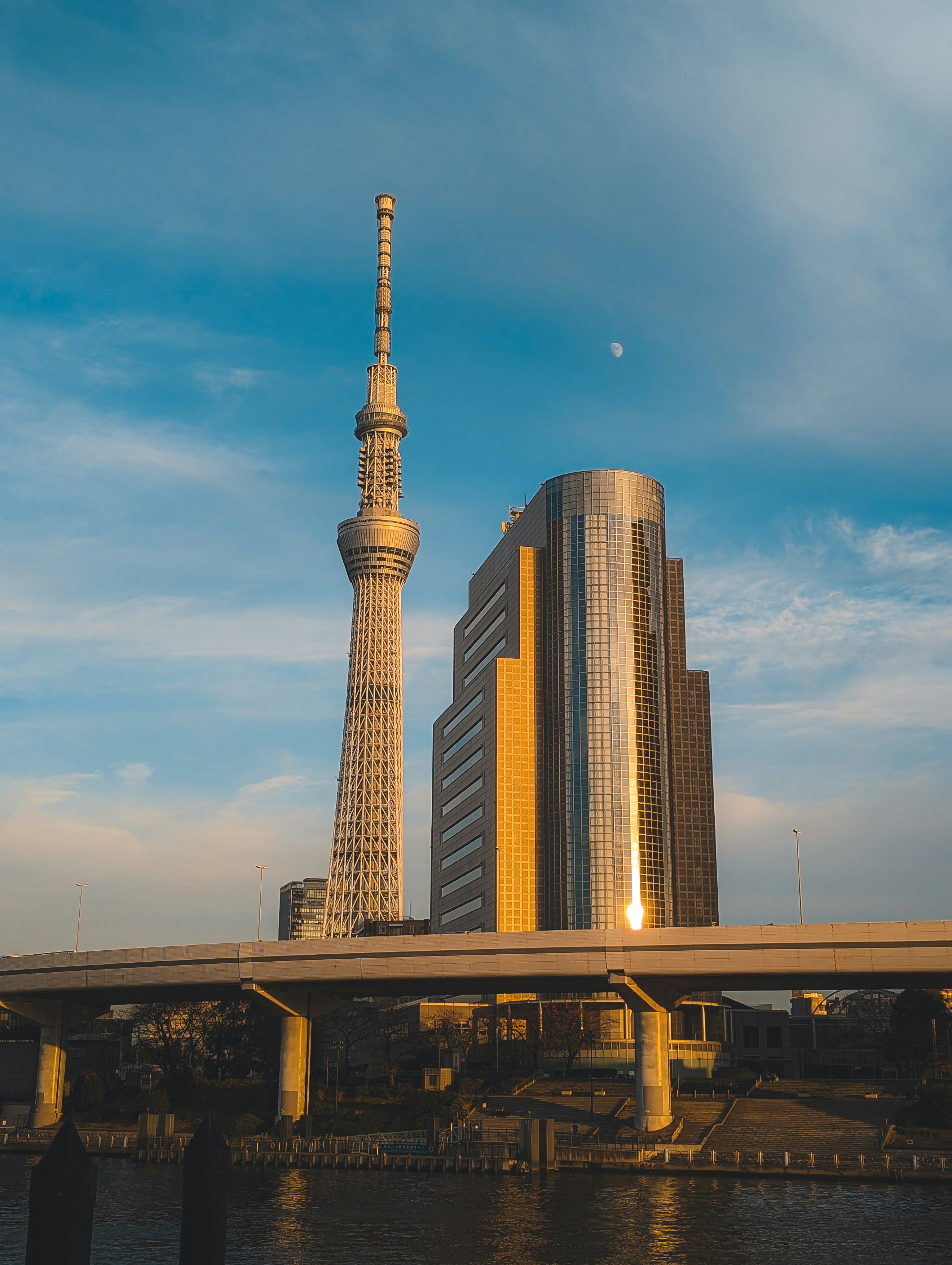 City Skyward: Skyscraper and Tower Piercing the Blue