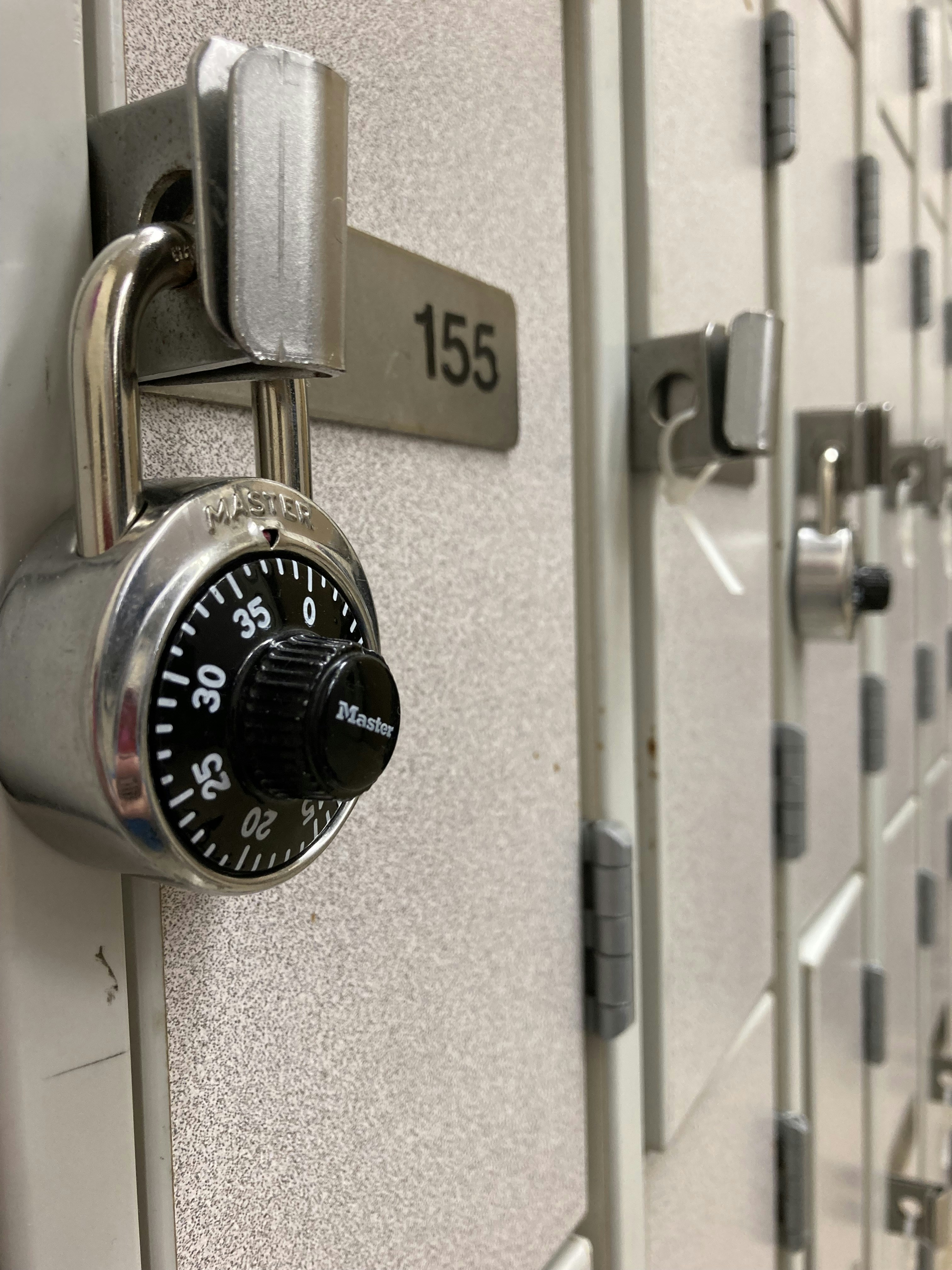 Dialed In: A Macro Portrait of a Master Lock on a Locker