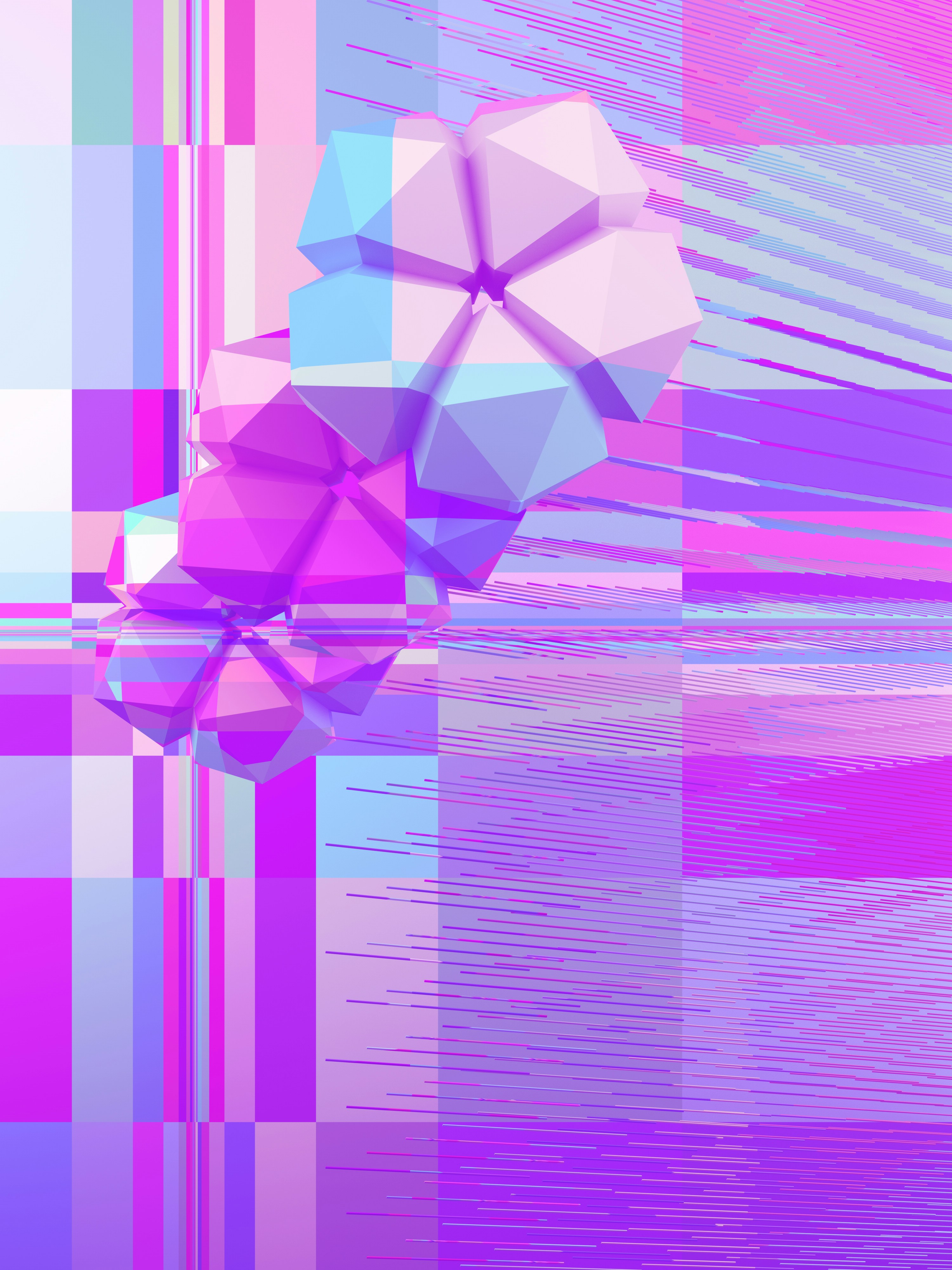 A multicolored abstract image of an umbrella photo – Free Abstract ...