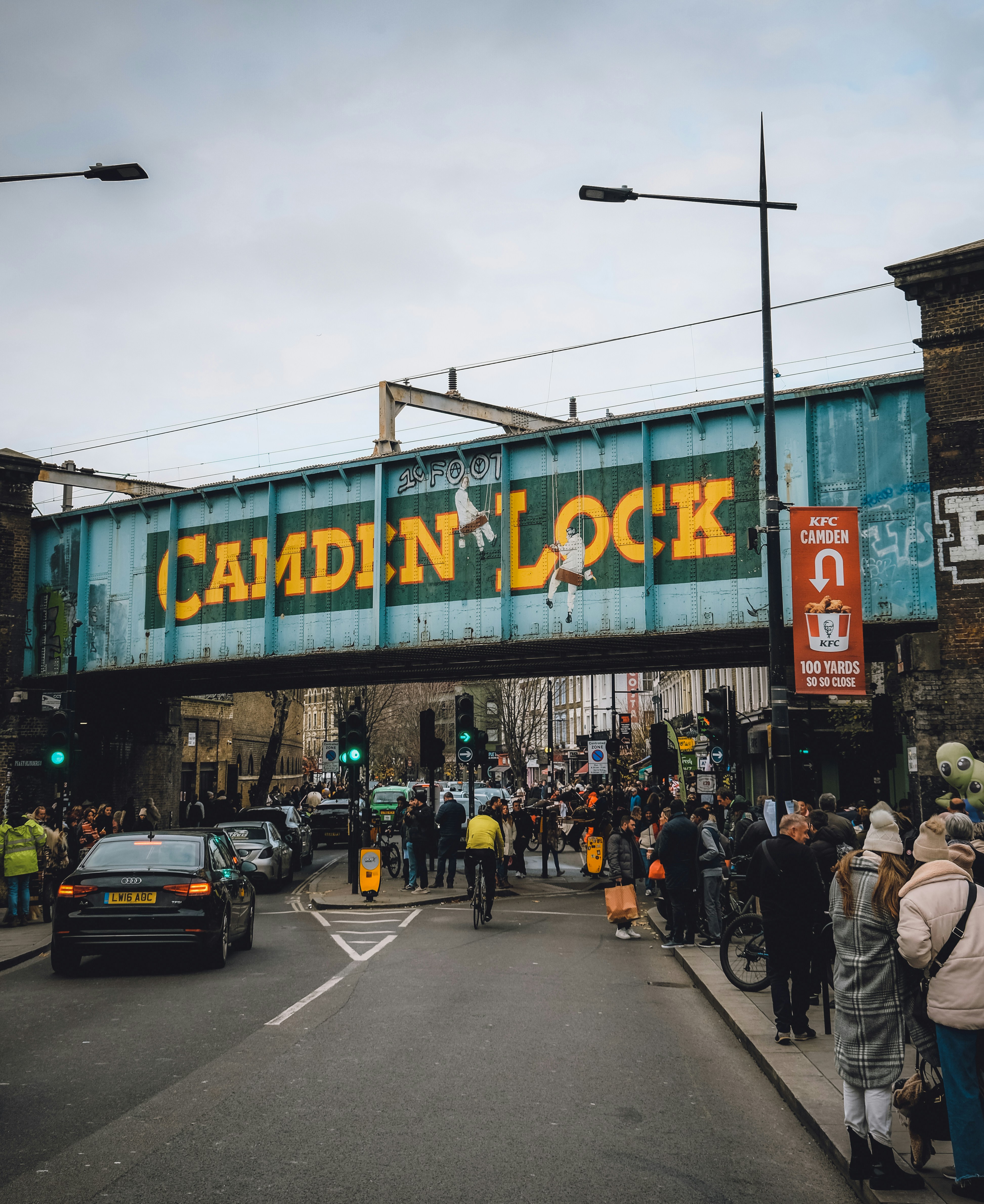 Bridge Graffito and City Parade under Camden Lock