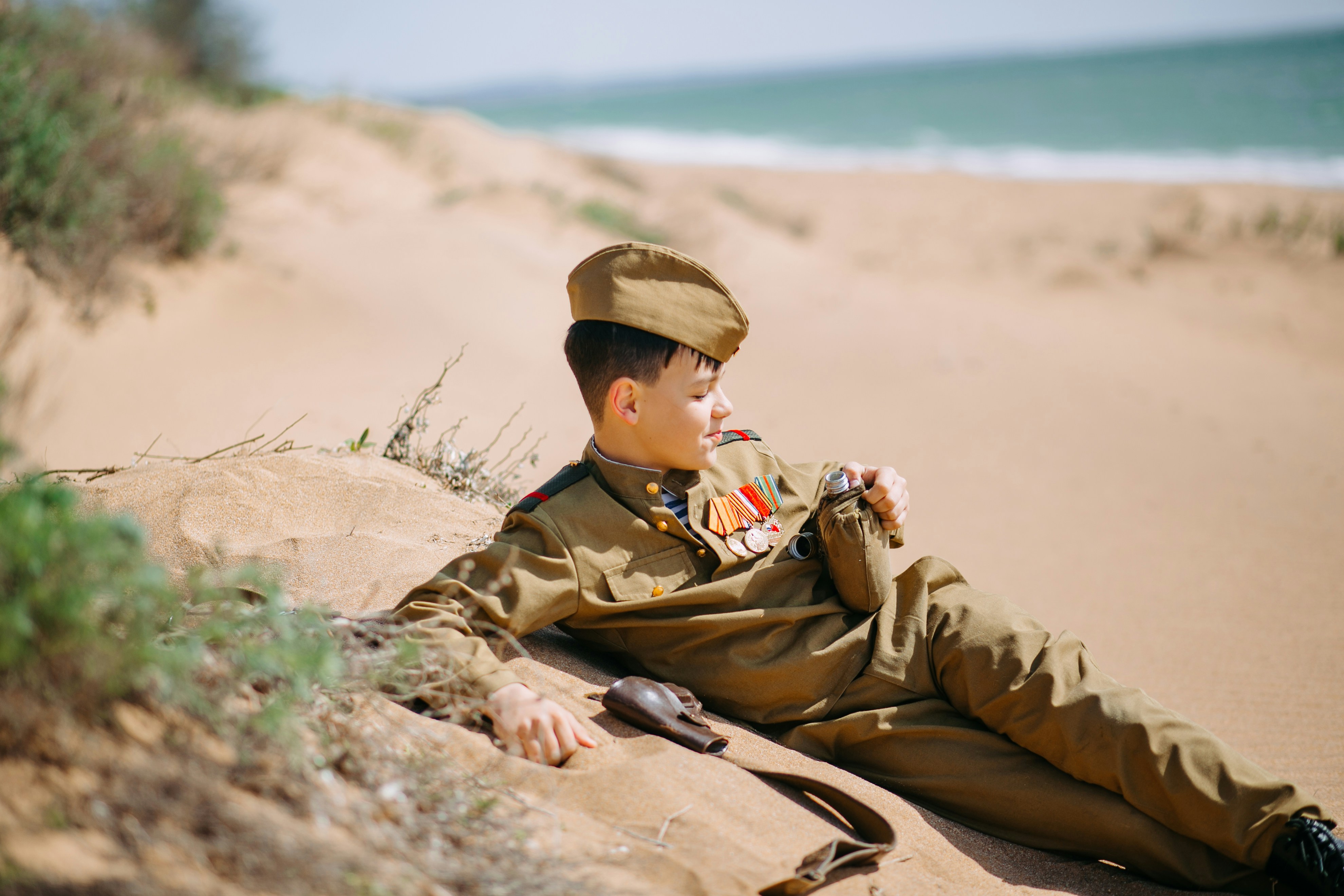 Quiet Repose on Sunlit Dunes