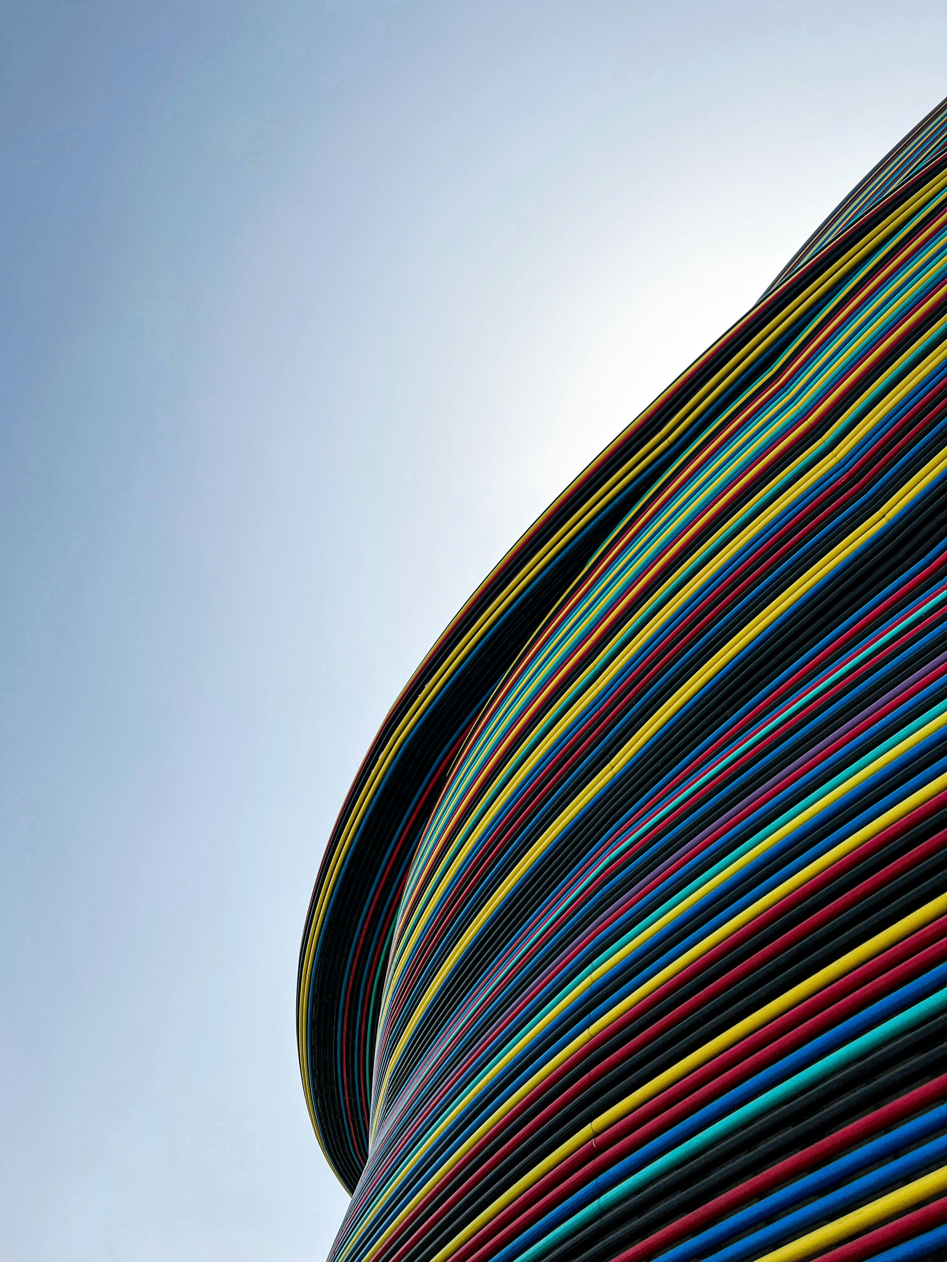 Woven Rainbow Arc: A Close Encounter with a Multicolored Exterior