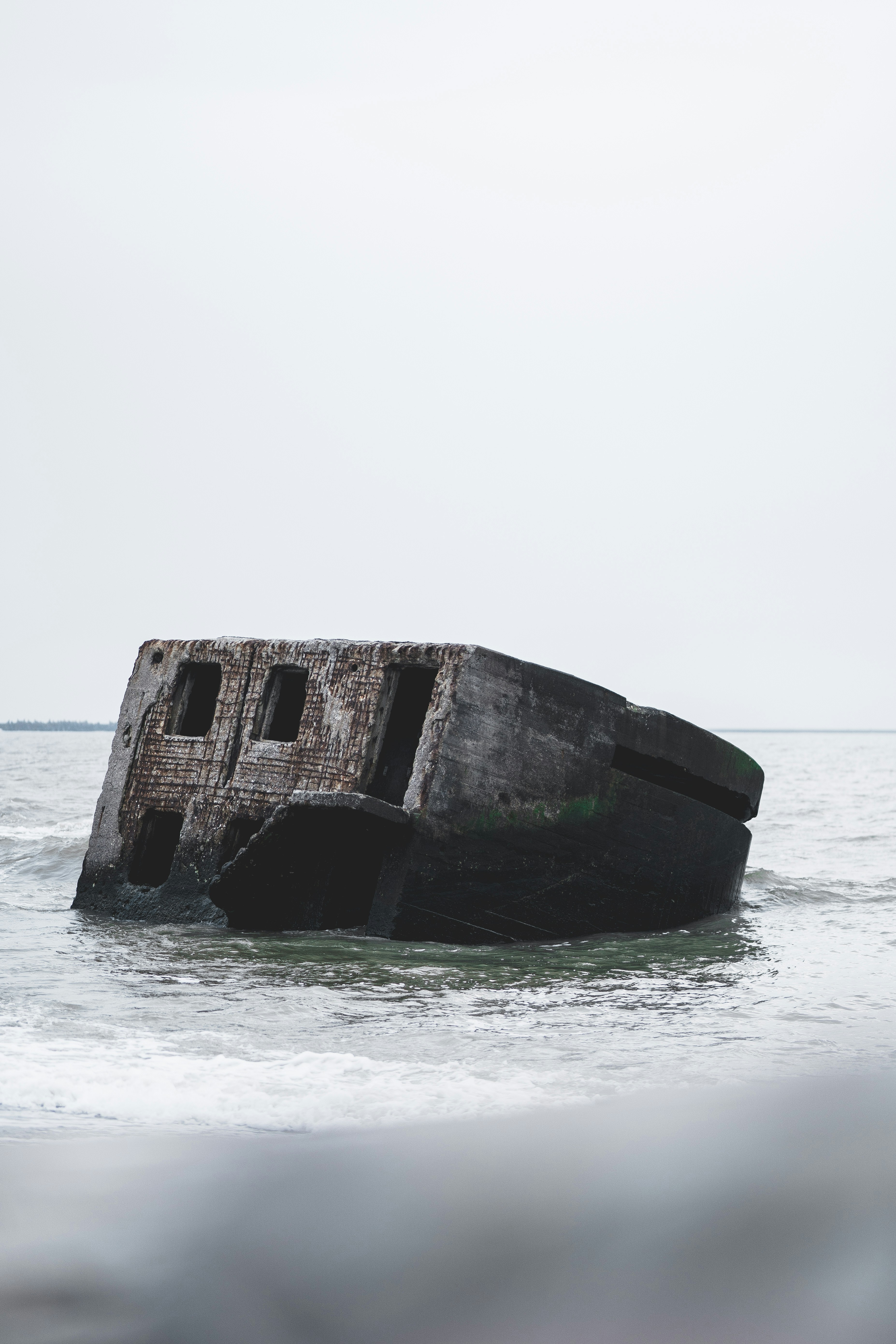 Old rock structure in Latvia, Liepaja. Northern forts.