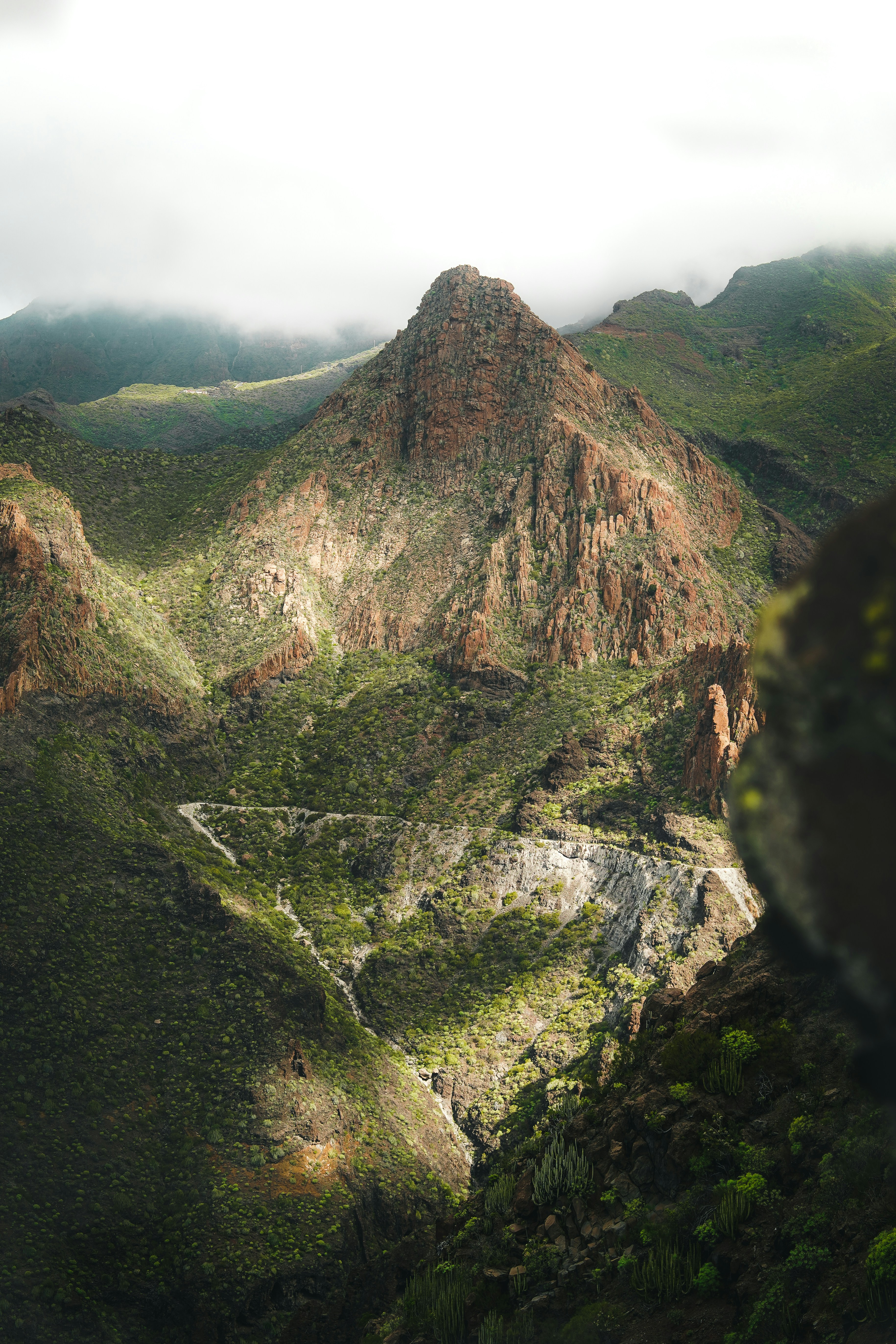A view of the mountains from a high point of view photo – Free Tenerife ...