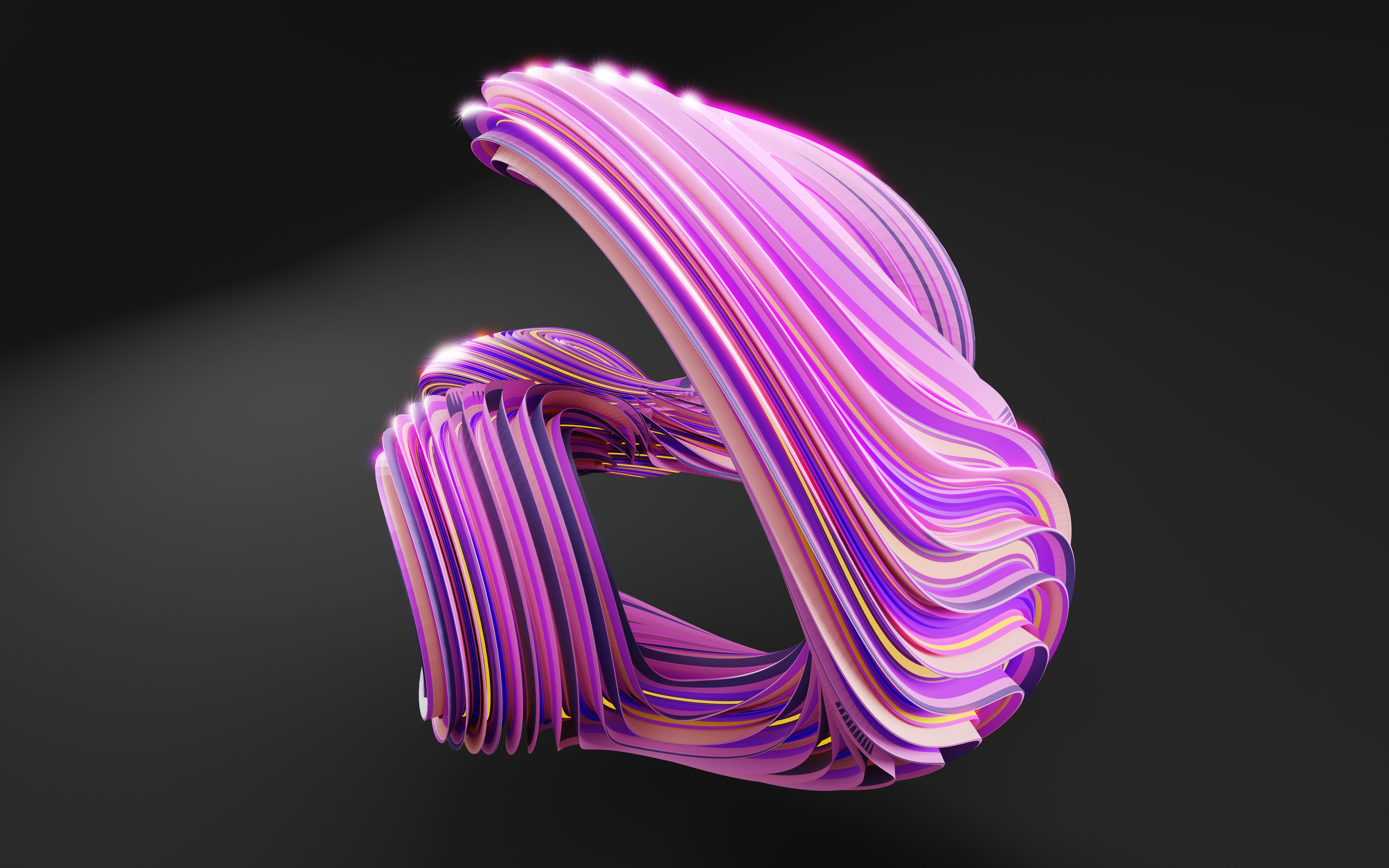 Un objet violet avec un fond noir photo – Photo Fête Gratuite sur Unsplash