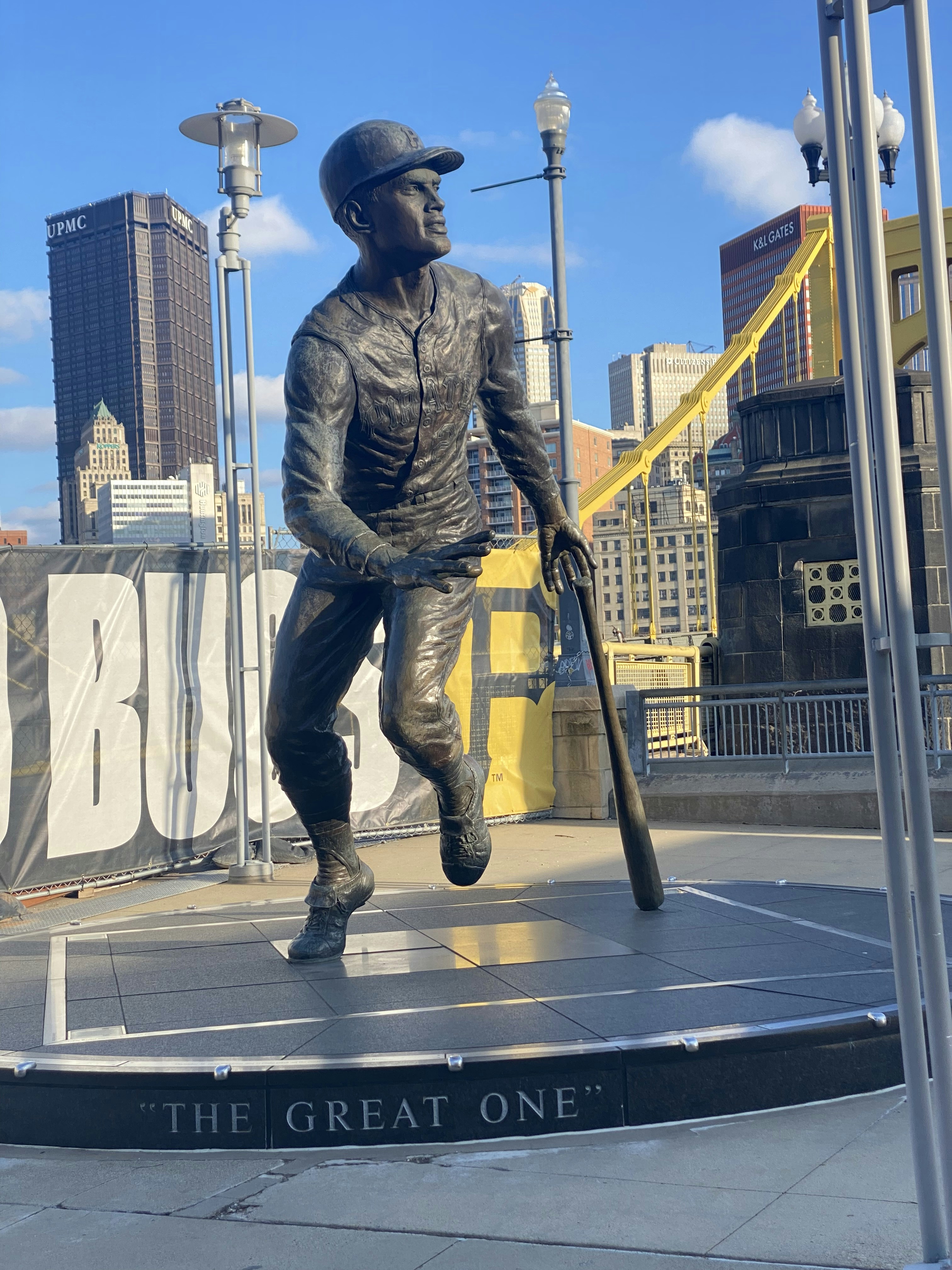 Batting Stance in the City: The Great One Statue Takes a Swing