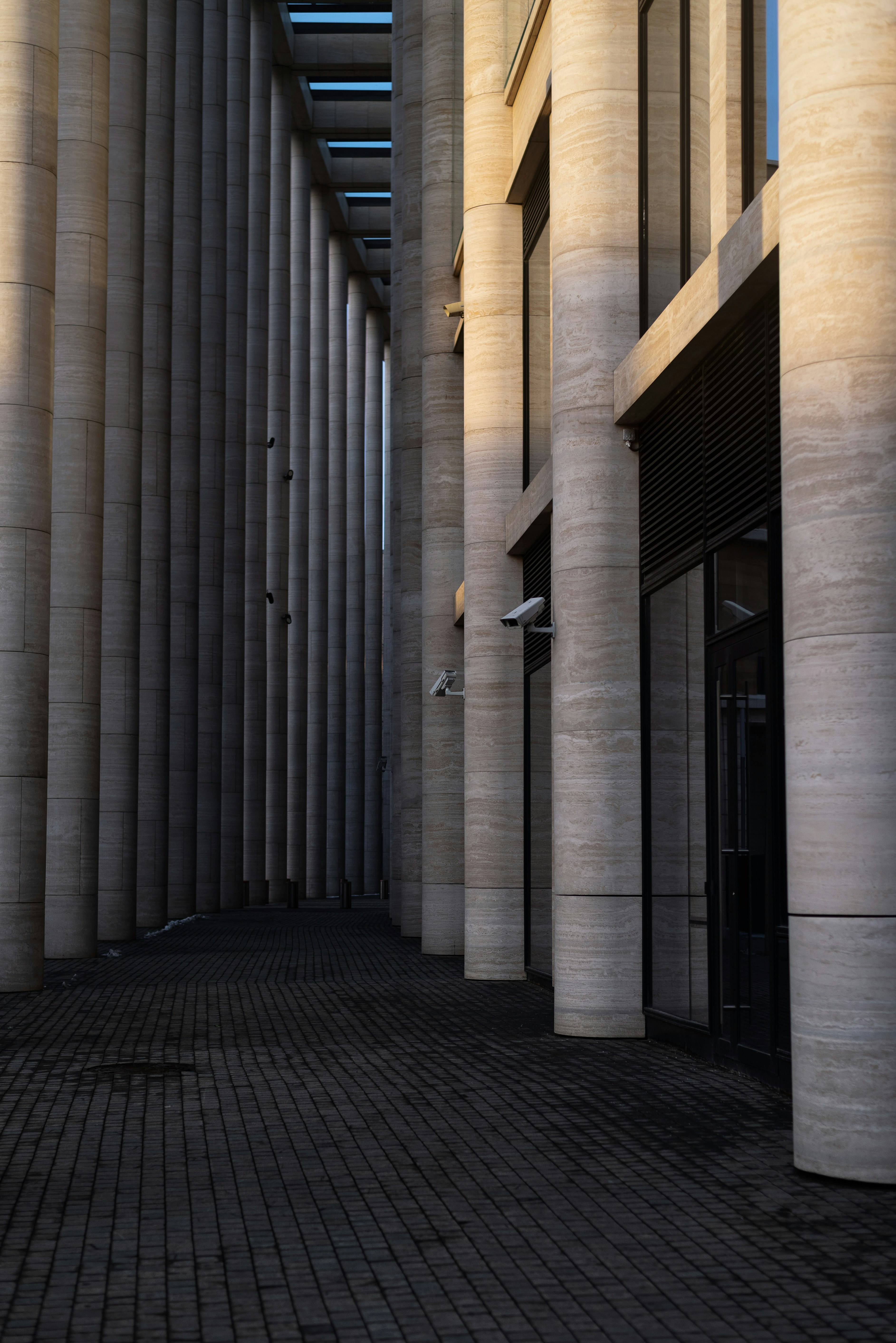 A row of columns in front of a building photo – Free Russia Image on ...