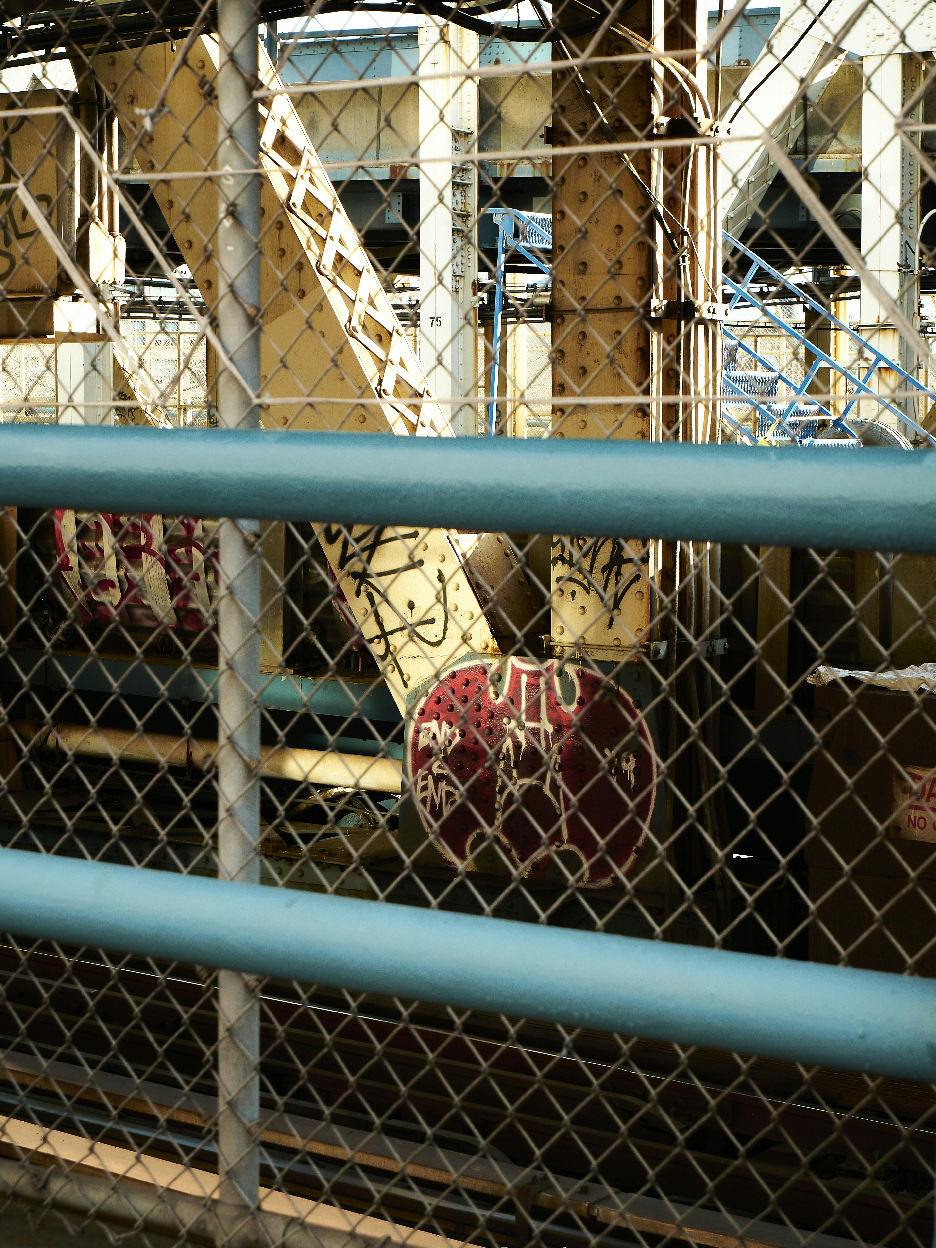 A view through a chain link fence at a carnival photo – Free New york ...