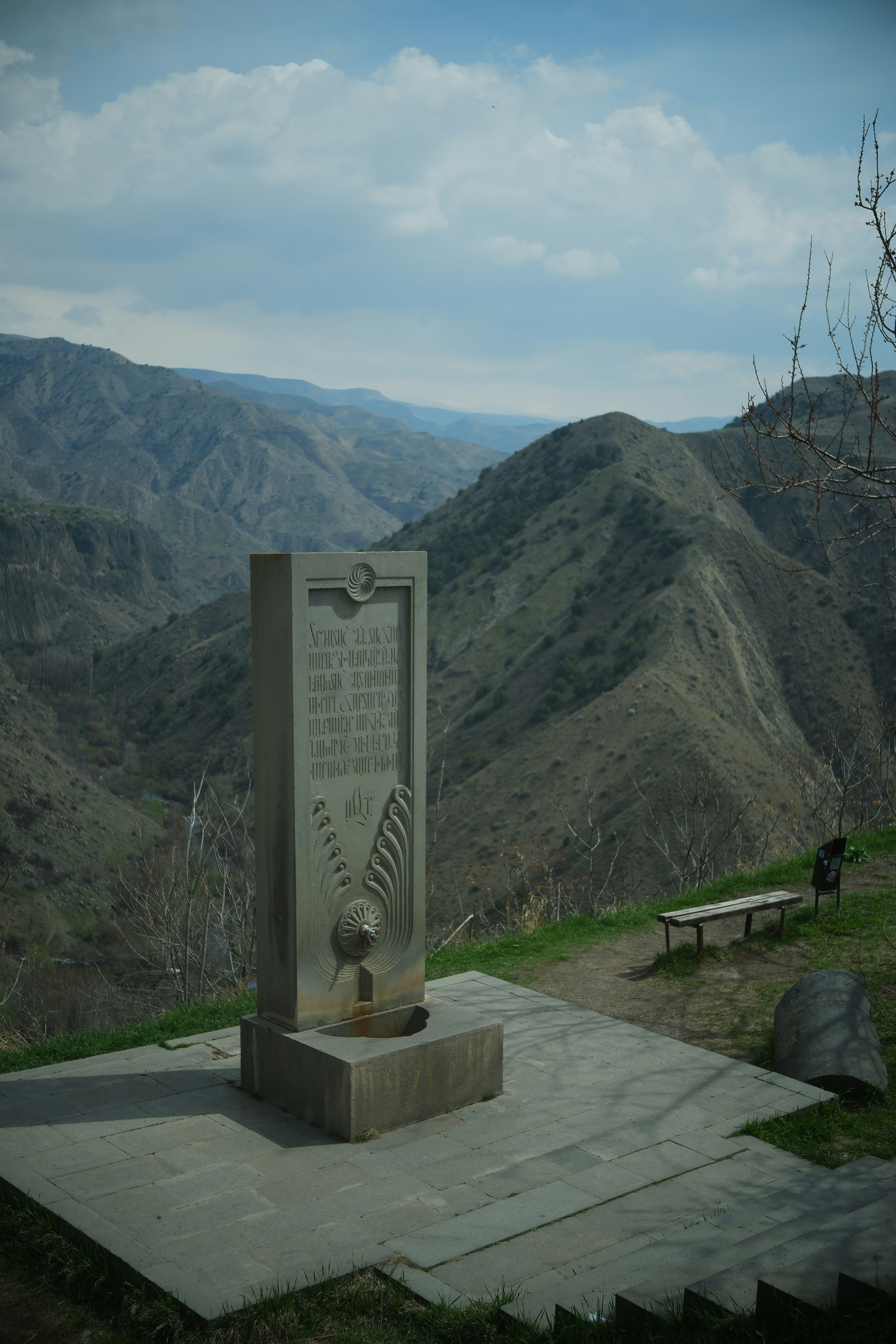 Stone Sentinel on the Ridge: A Quiet Overlook Over Winding Valleys