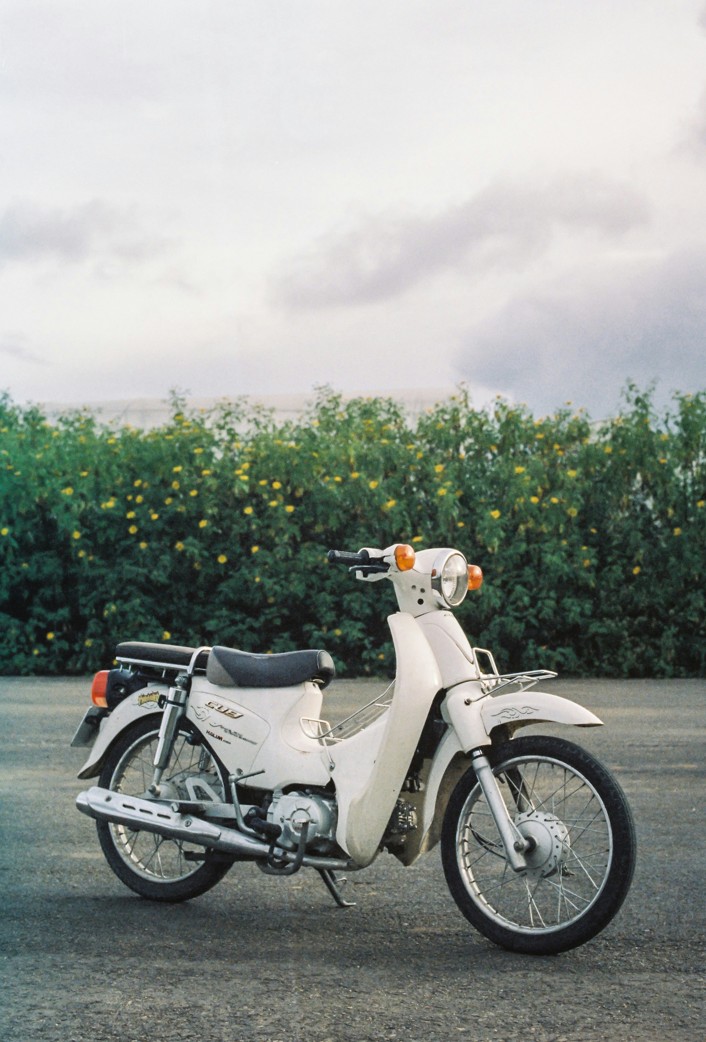 A cub motobike - old fashioned honda class