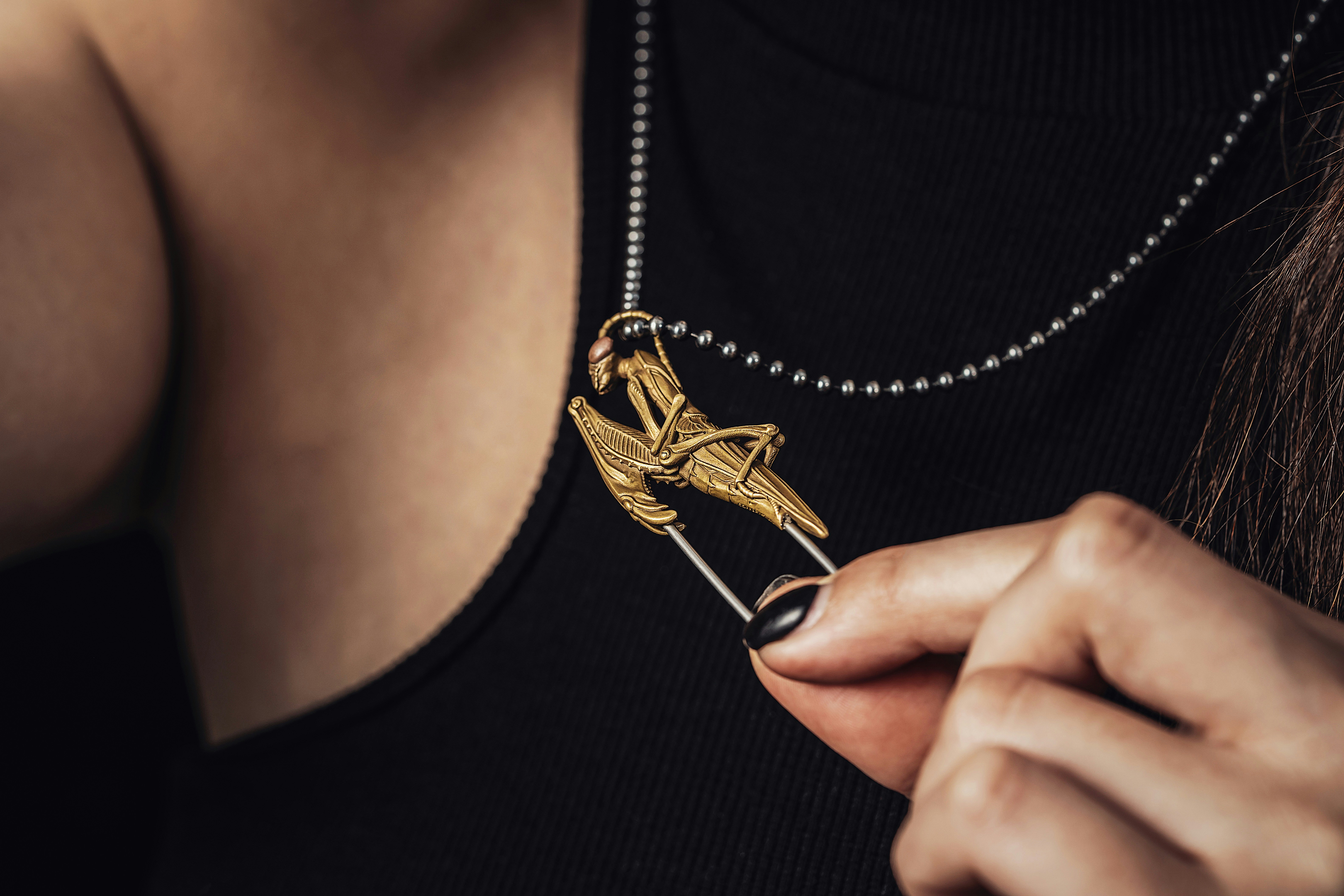 Pendant Secrets: A Close-up of Craft and Contrast