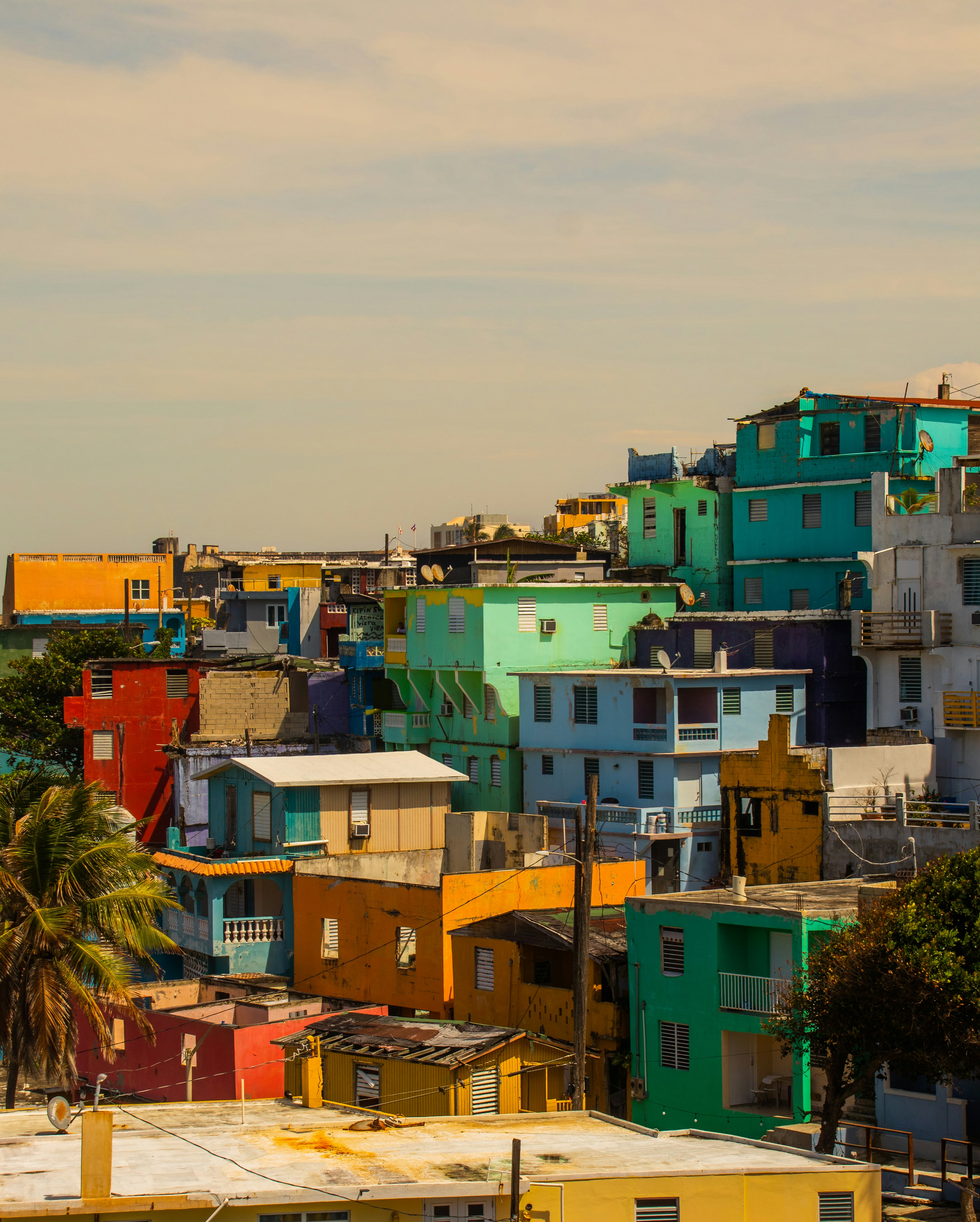 A view of a bunch of houses in a city photo – Free San juan Image on ...