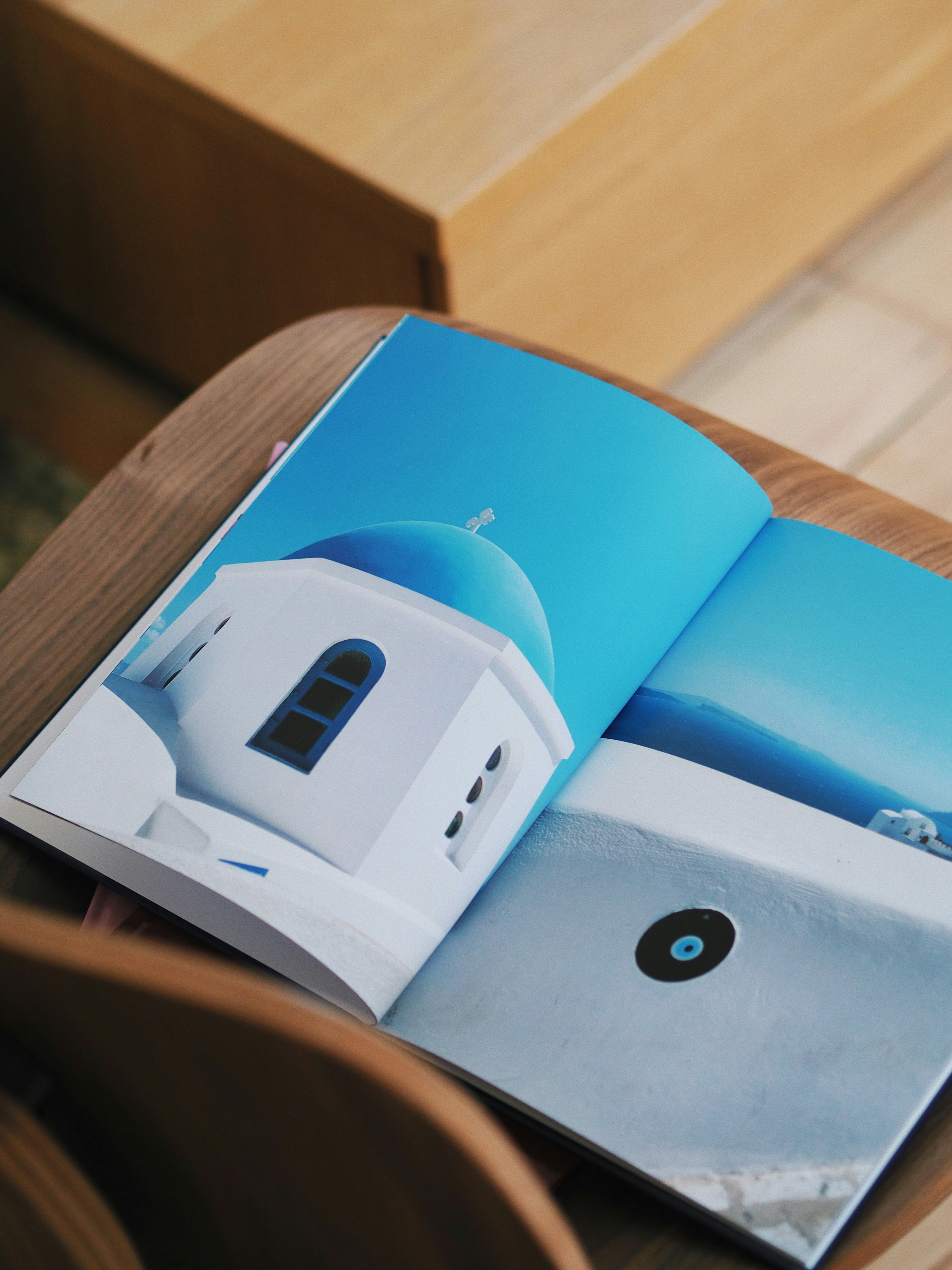 Serenity in Blue: A Glimpse of Santorini's Charm