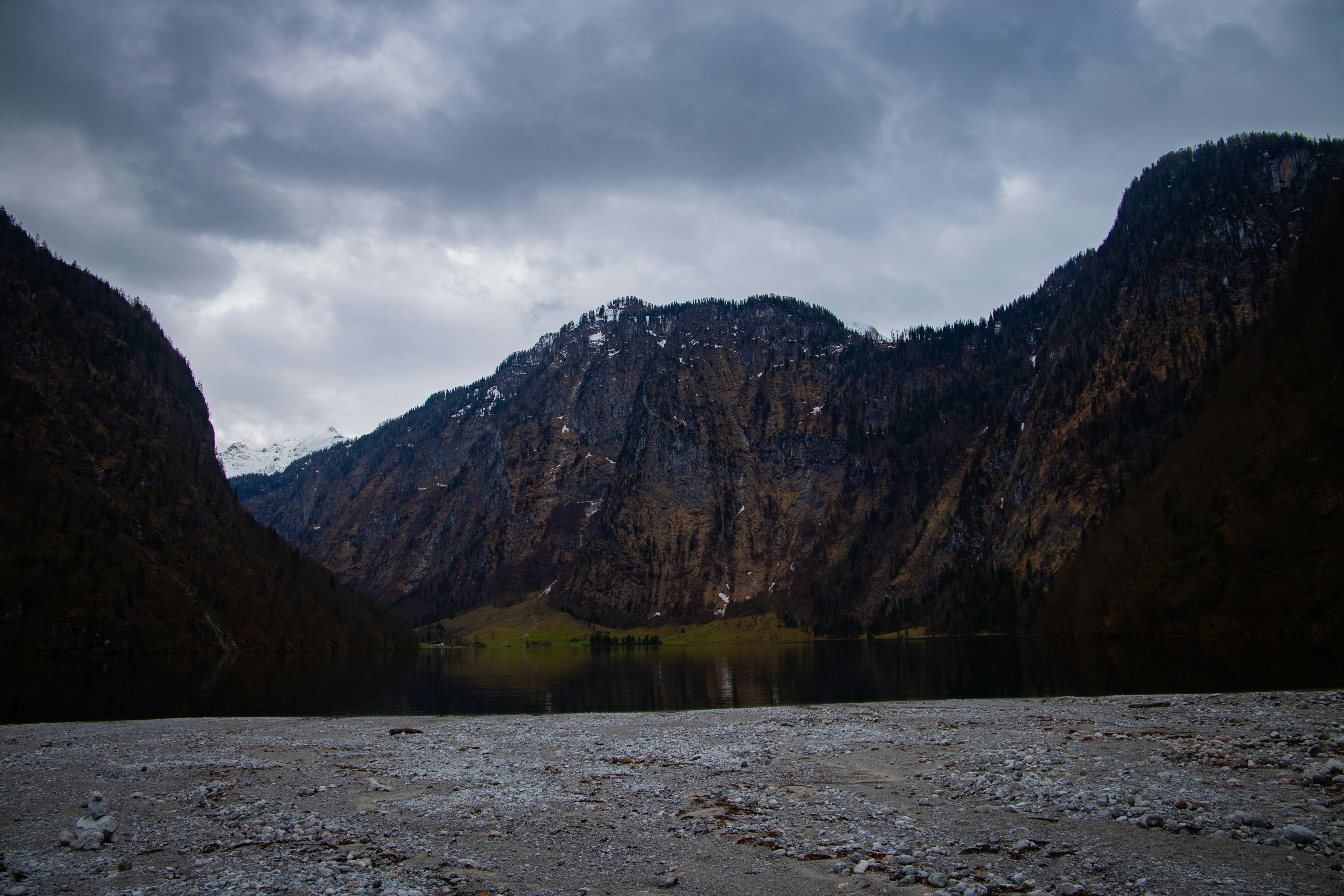 Quiet Fjordscape: Granite Walls Cradle a Still Alpine Lake