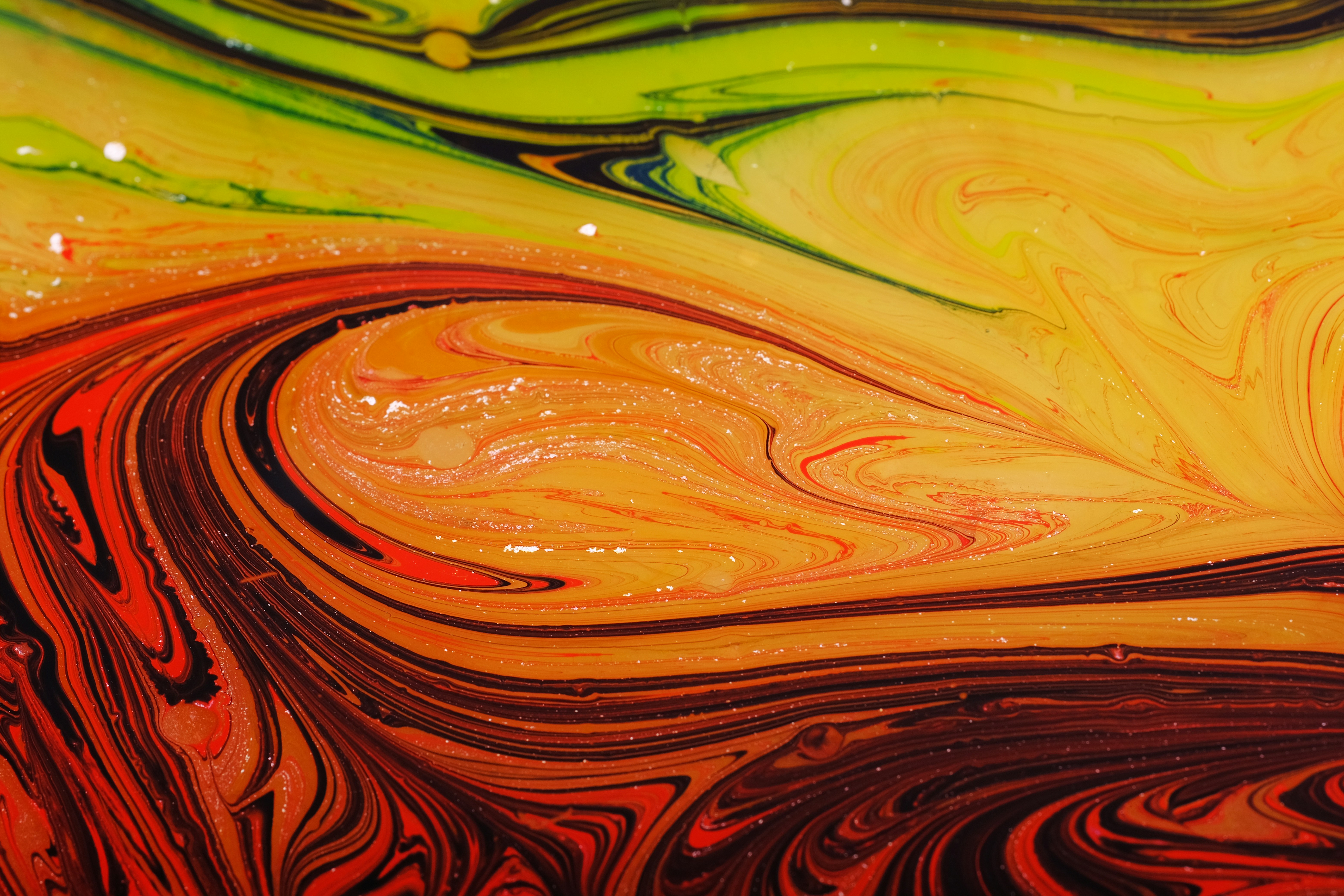 A close up of a painting with a lot of colors photo – Free Abstract ...