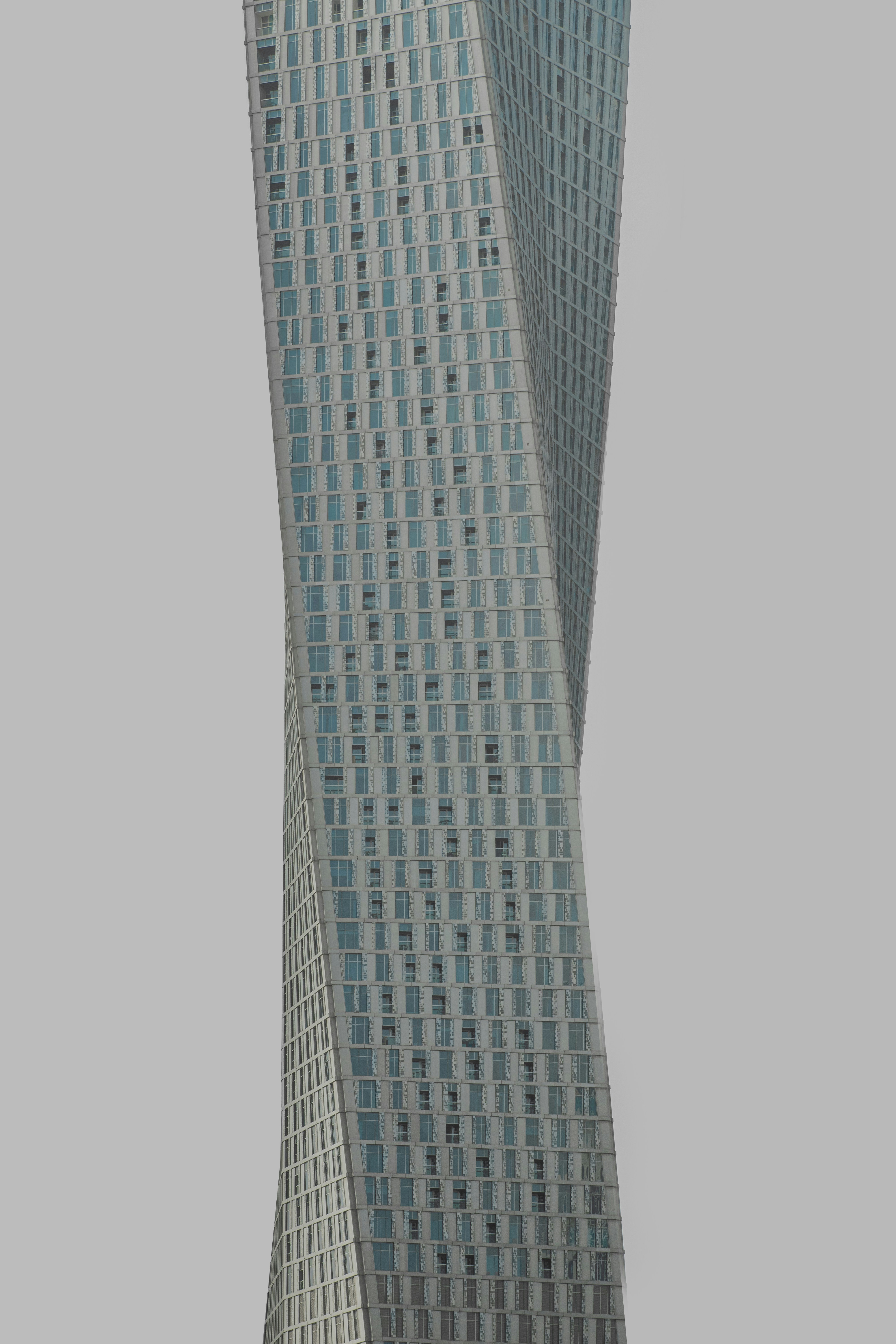 Spiral Glass: The Leaning Facade of a City Tower