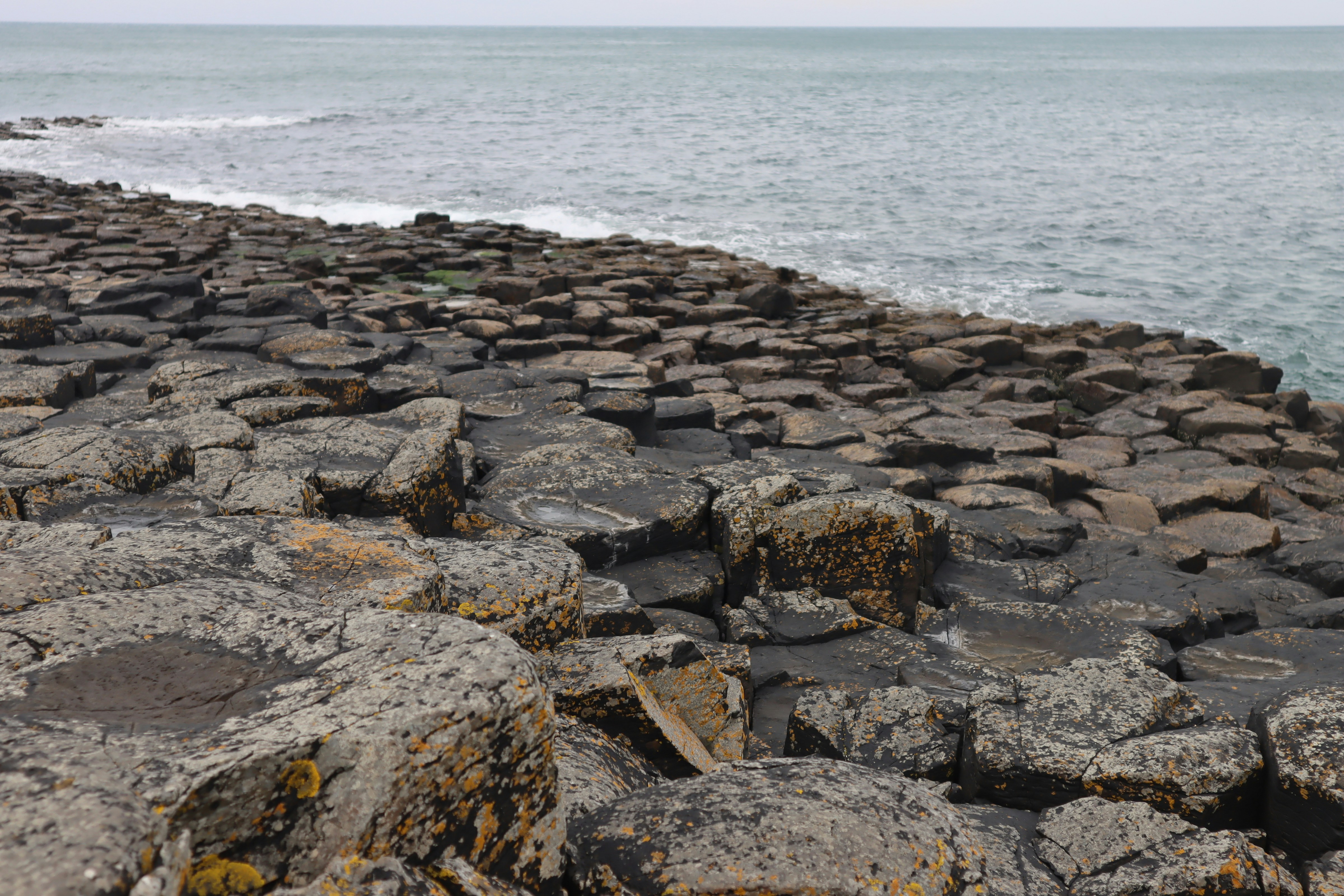 Rocky shoreline promises the sea's quiet advance
