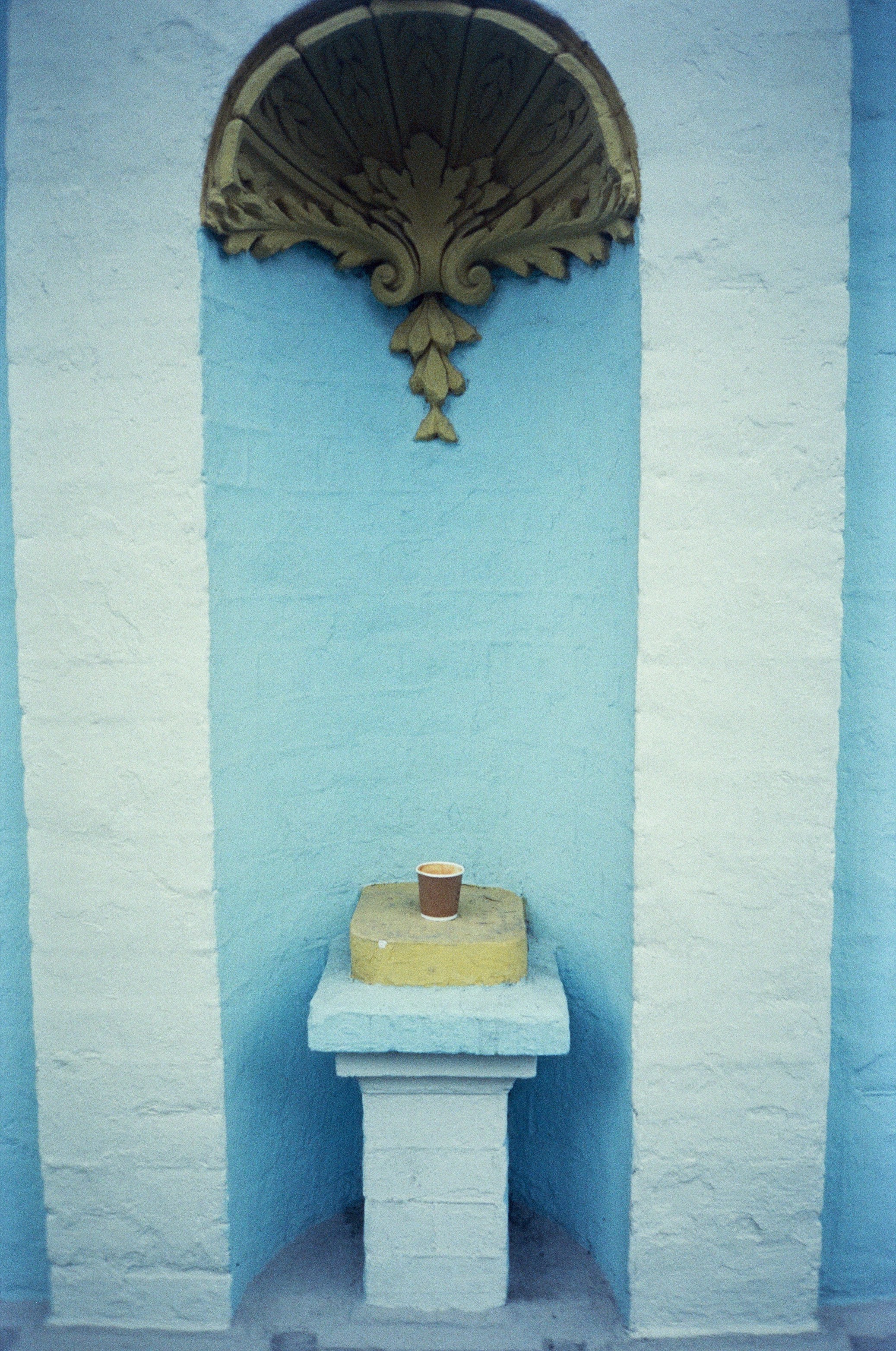 A Quiet Shrine of Blue and Shadow