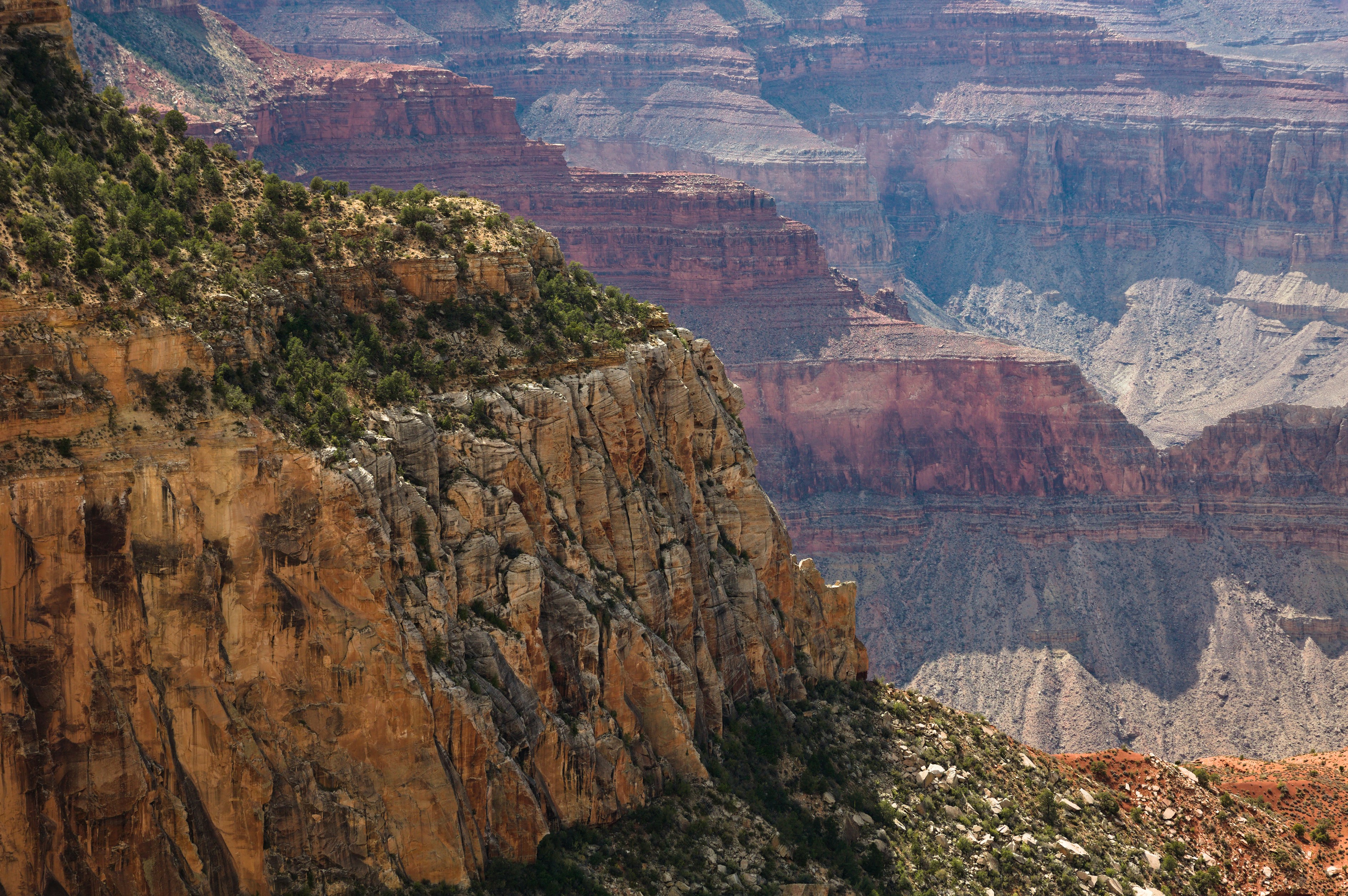 A view of the grand canyon from the top of a mountain photo – Free ...