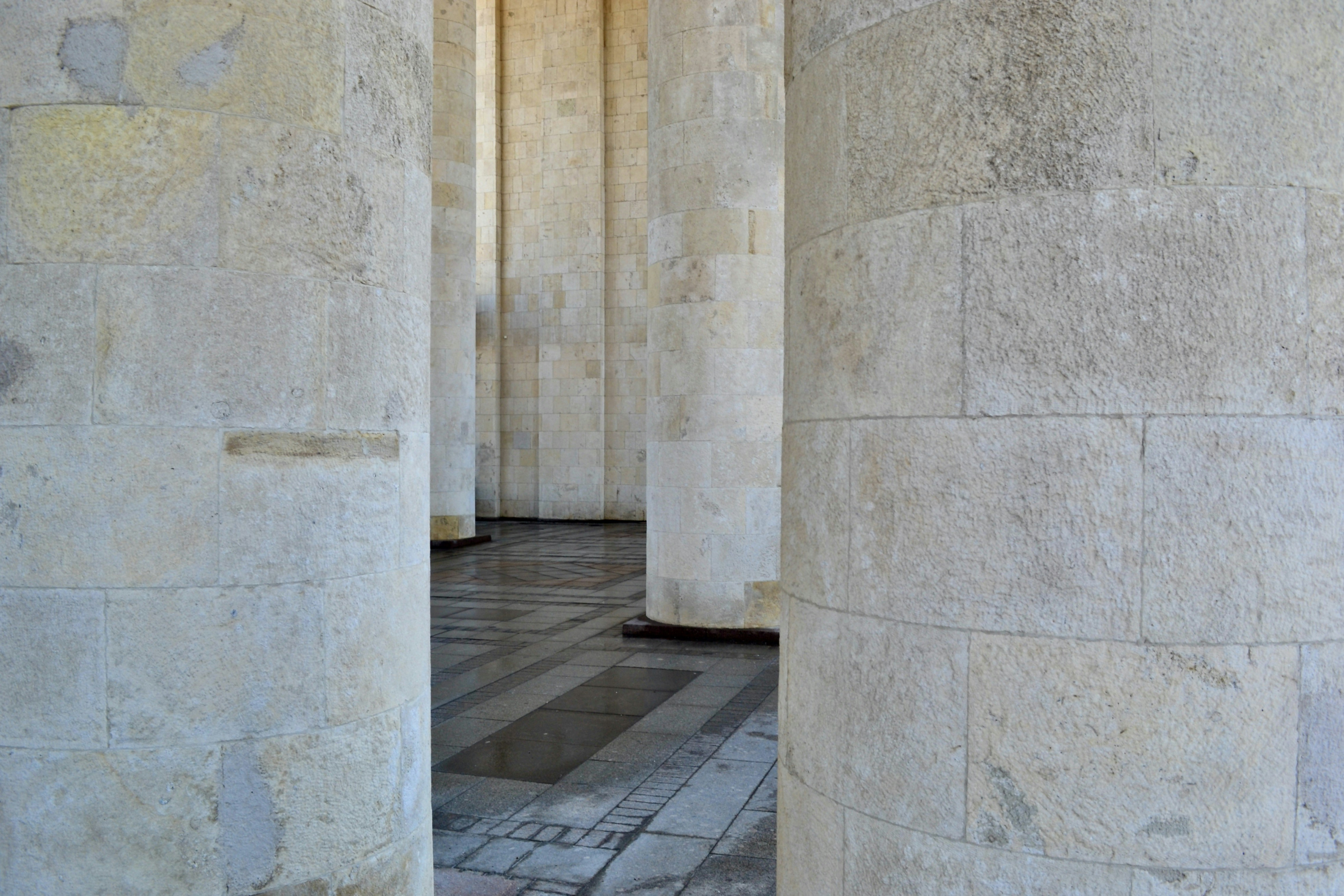 Echoes of Light in a Limestone Colonnade