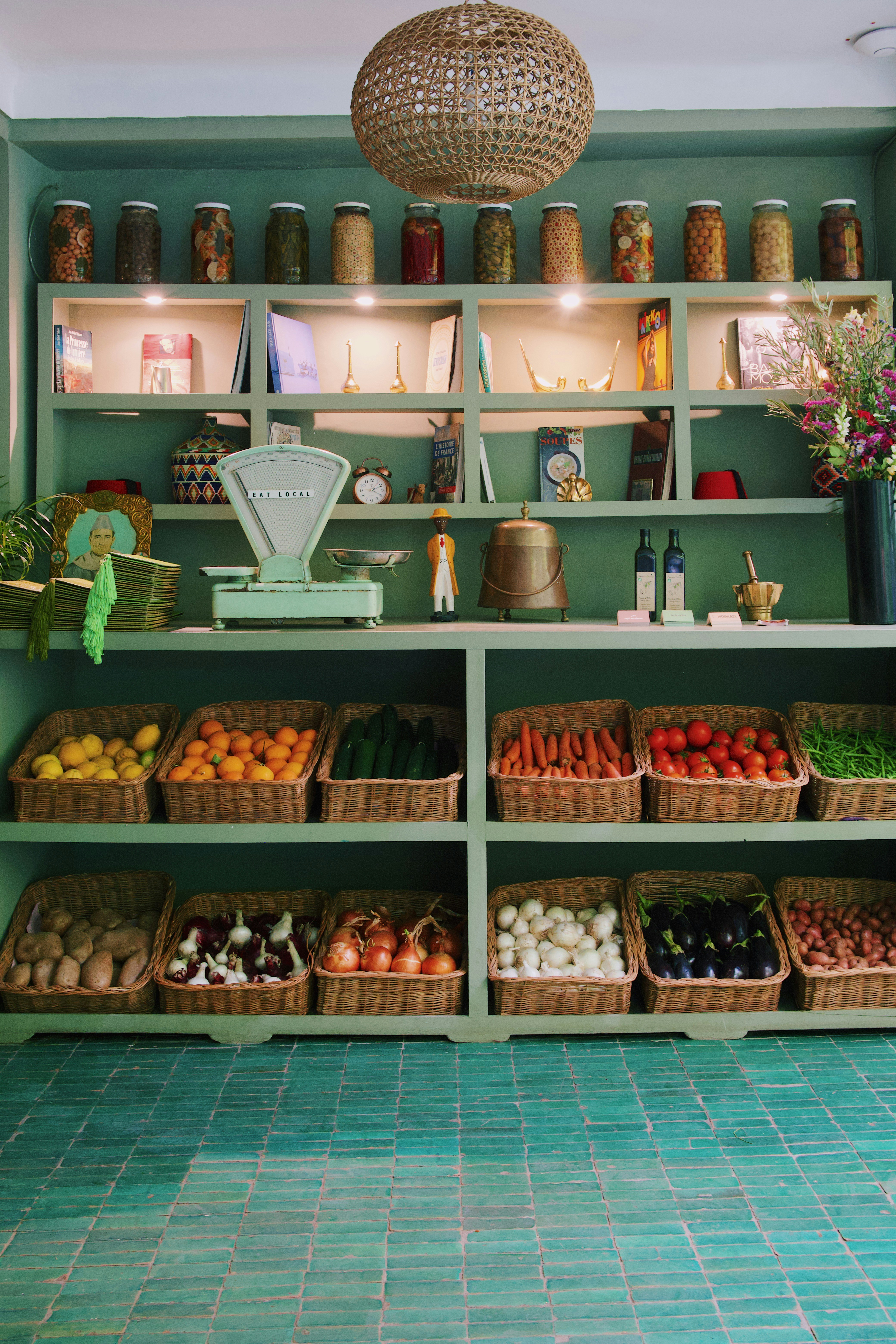 Market Stall Symphony: Fresh Produce at Dawn