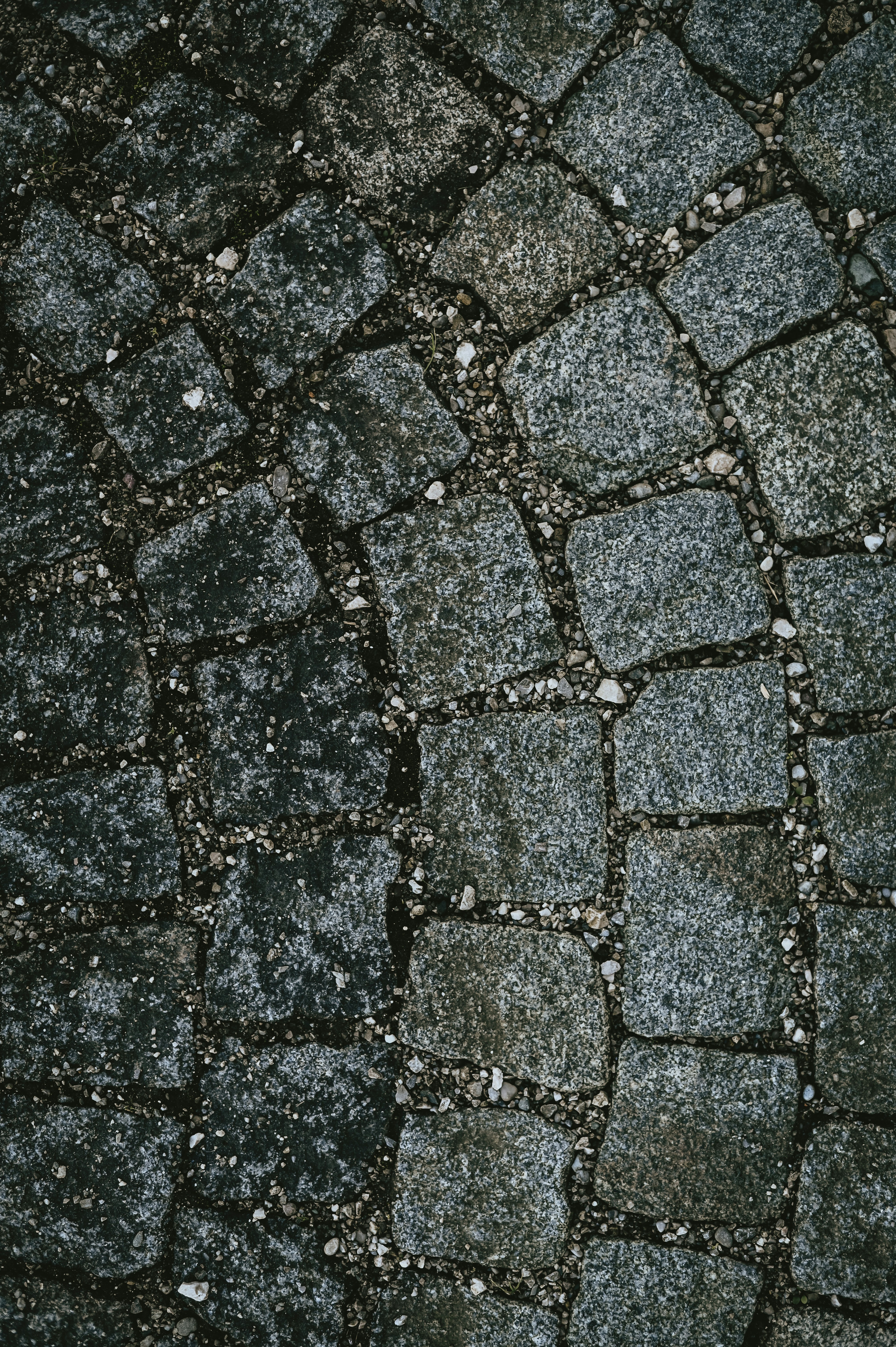 Arc of Weathered Cobblestones: a close-up of time-worn pavers