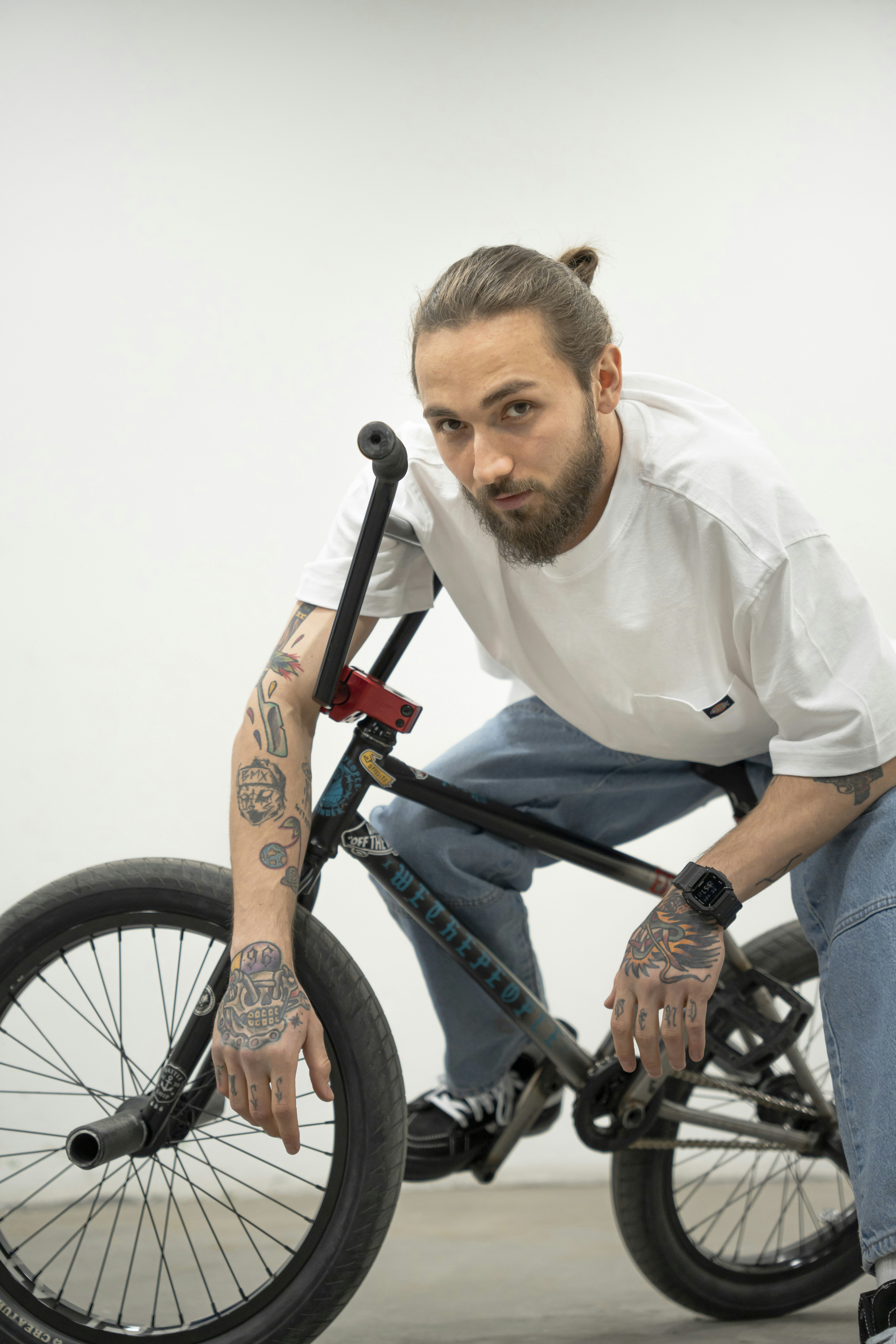 On the Edge: A Rider’s Focus in a BMX Studio Moment