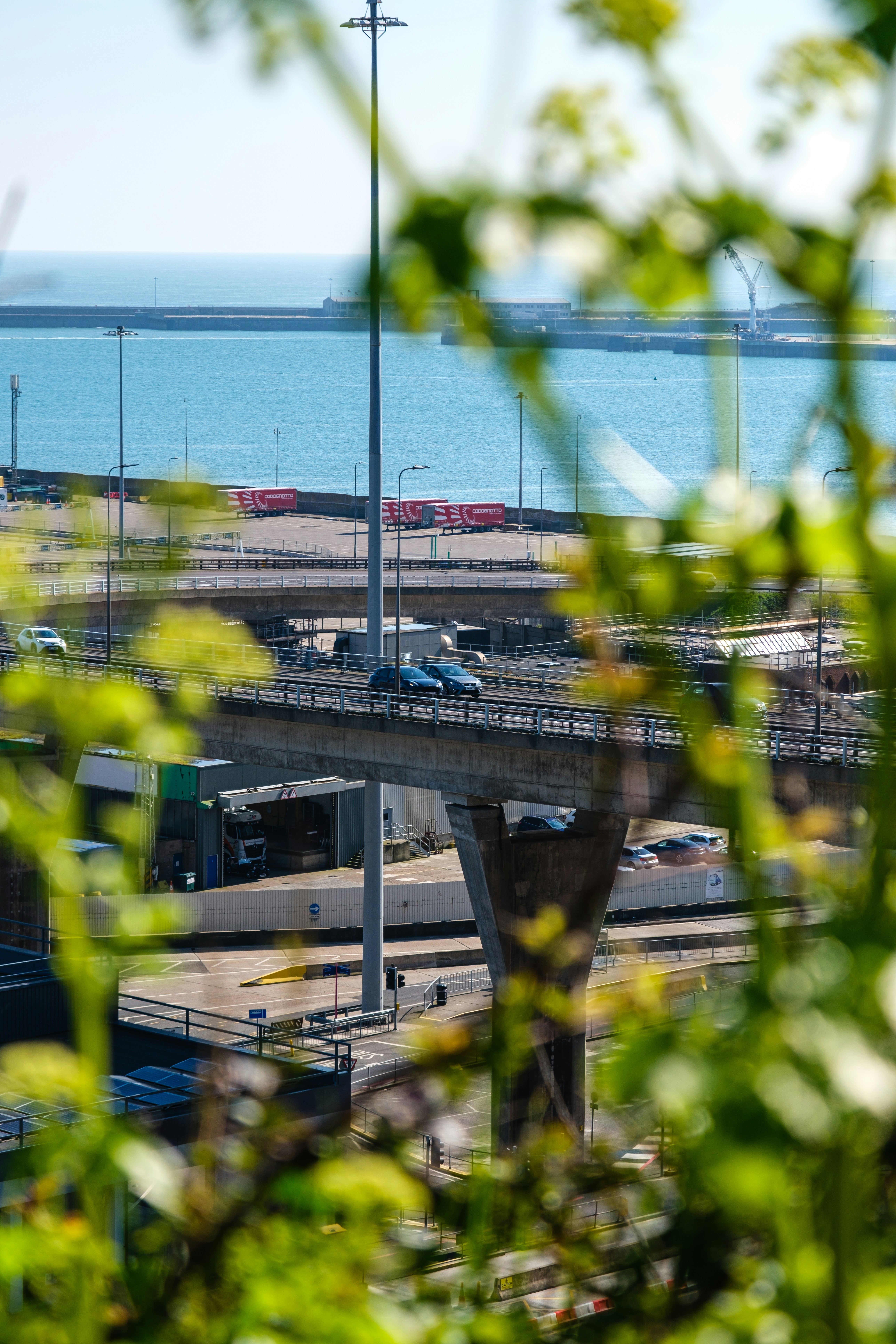 A view of a bridge over a body of water photo – Free Dover Image on ...