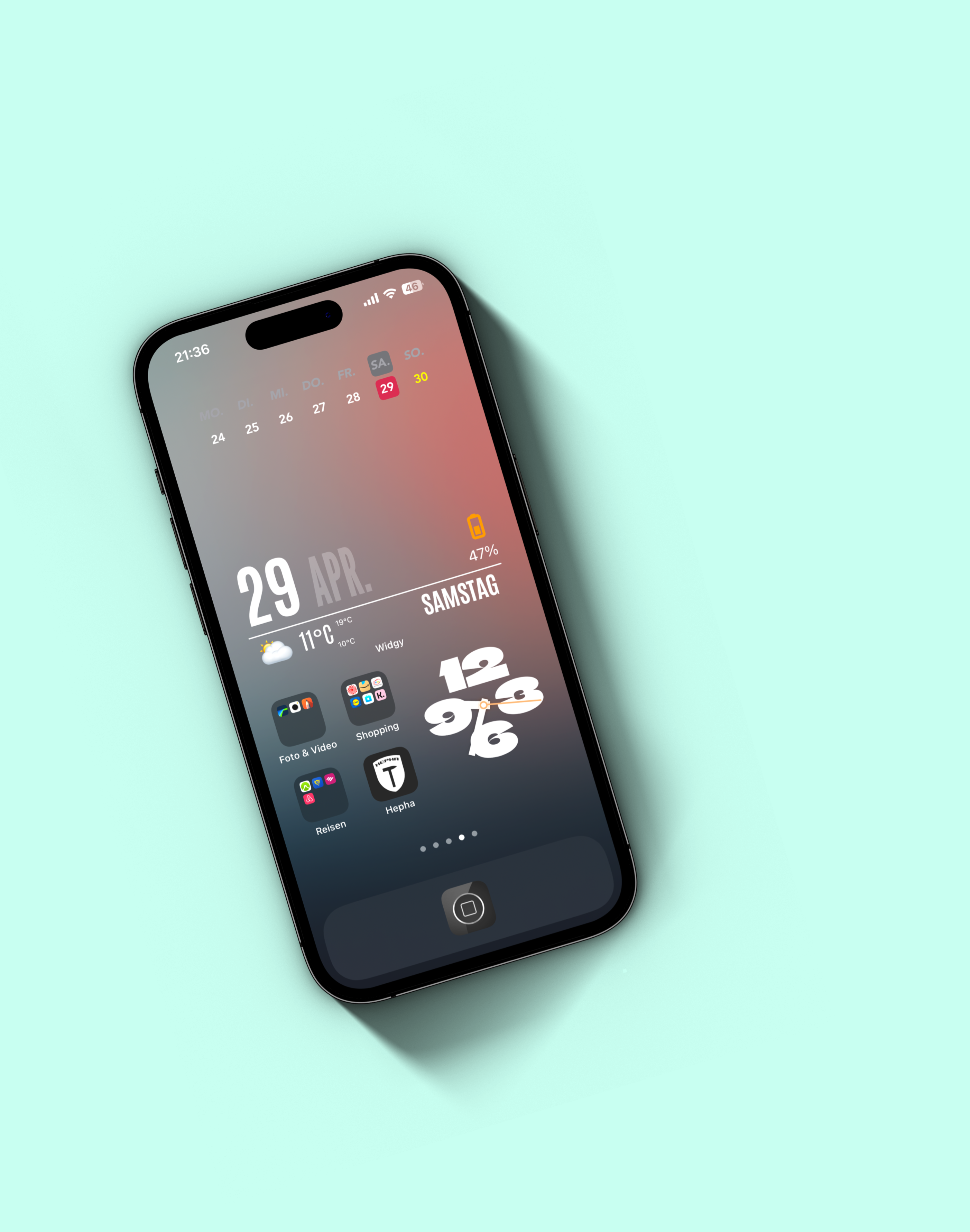 A cell phone with the time displayed on the screen photo – Free Iphone ...