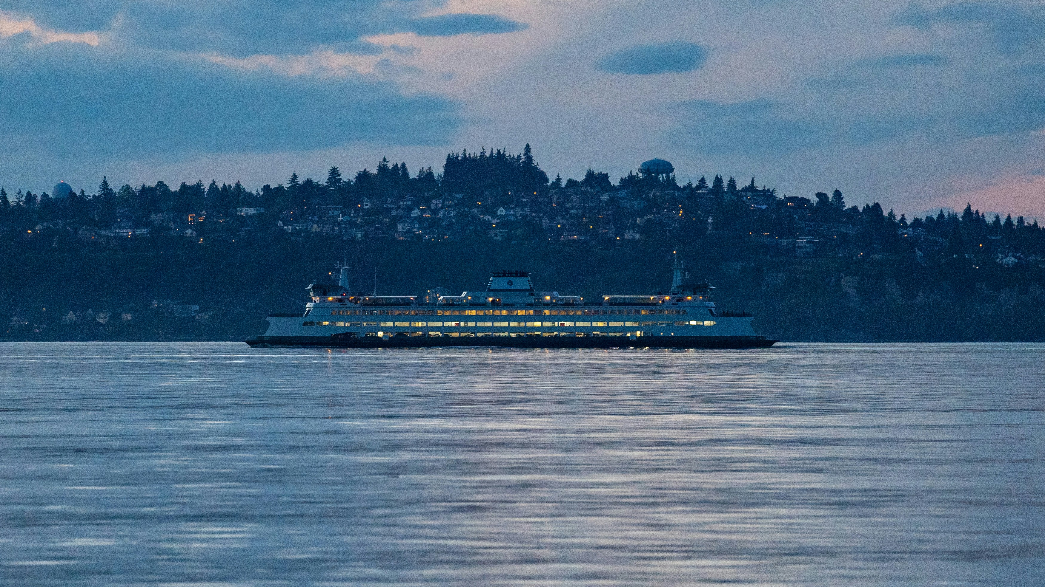 Ferry crossing Puget Sound