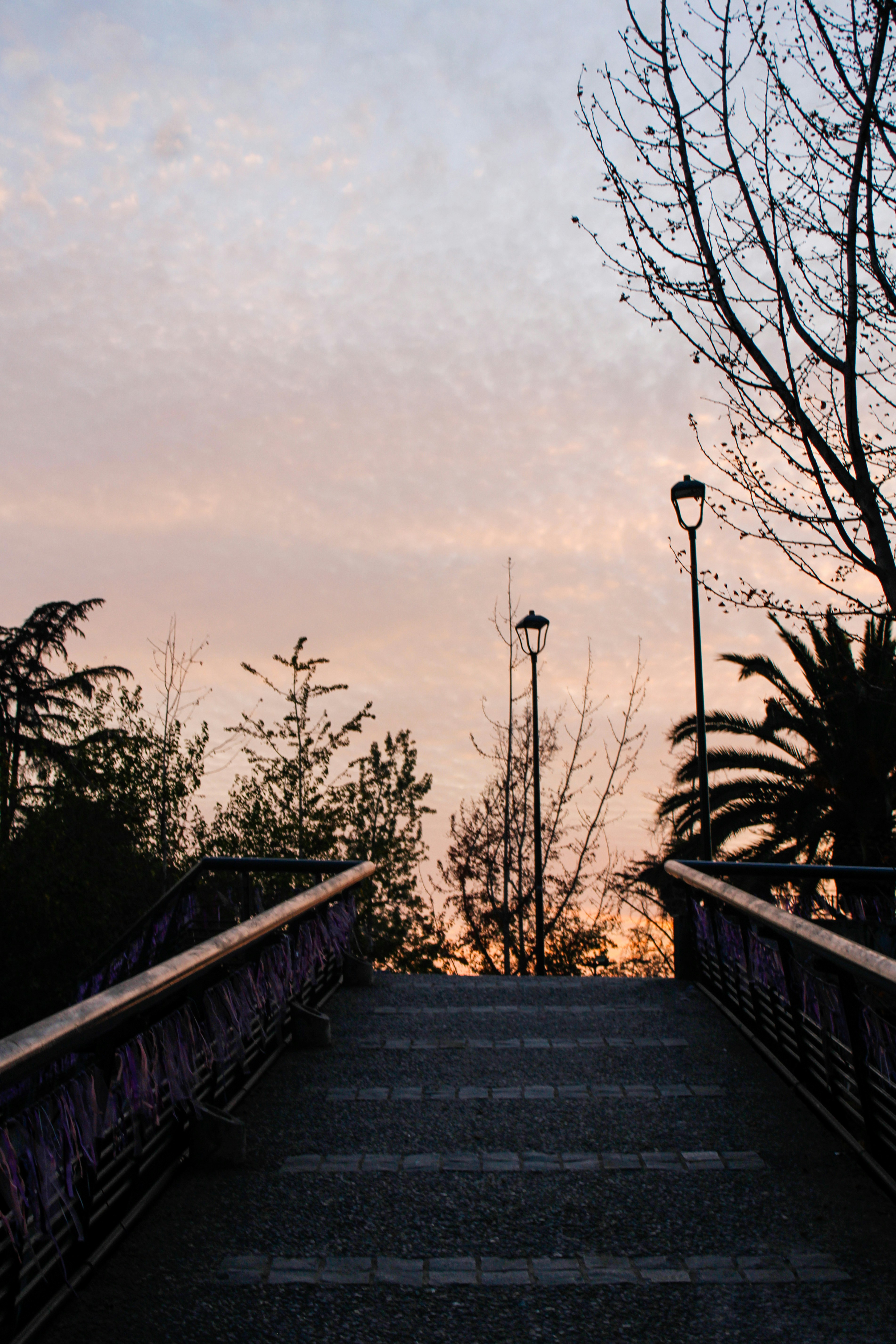 Dusk Descent: A Staircase into the Quiet Sunset