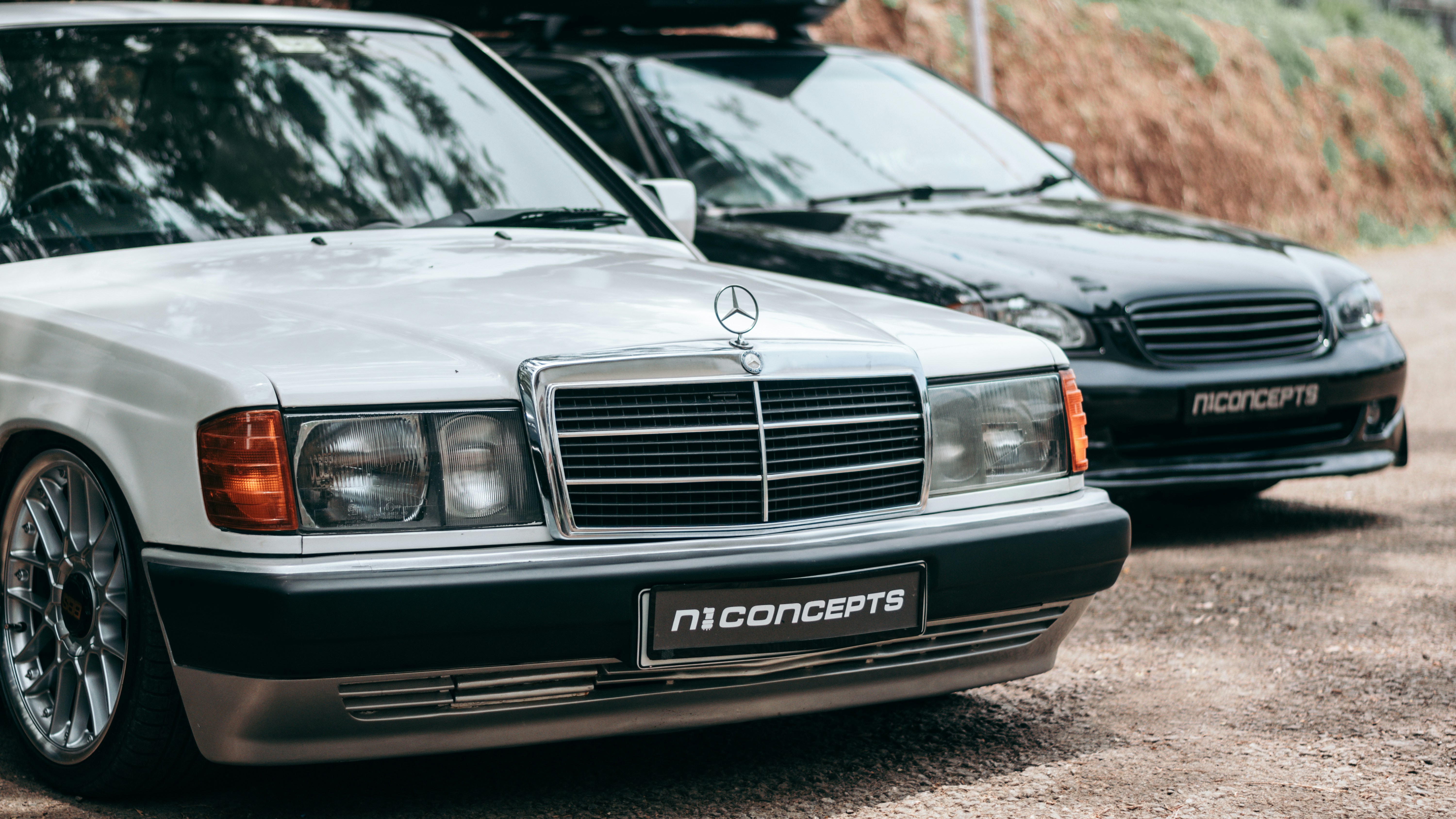 Two mercedes benzs parked next to each other photo – Free Car Image on ...