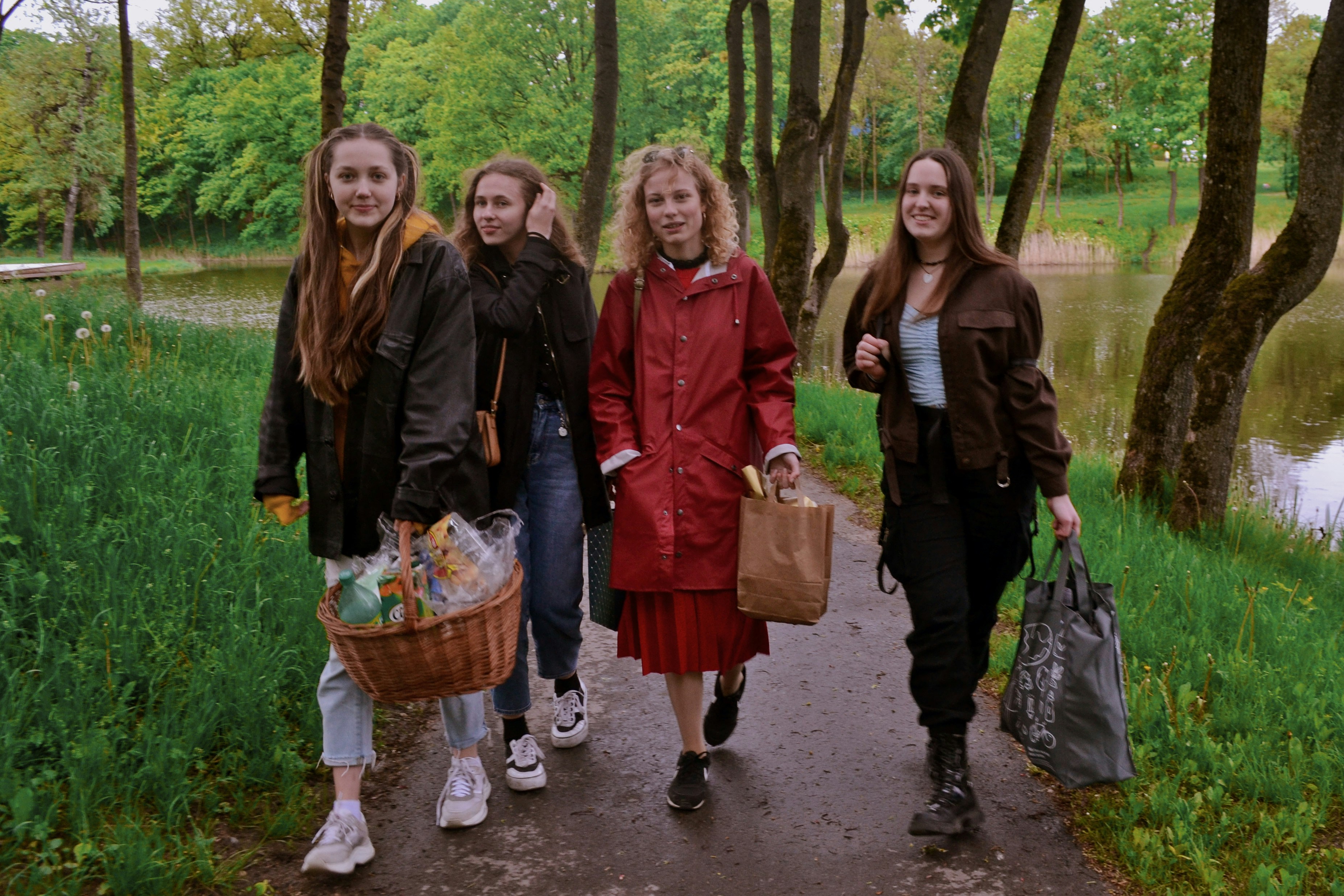 The Quartette Stroll: Springtime Portrait Along a Garden Path