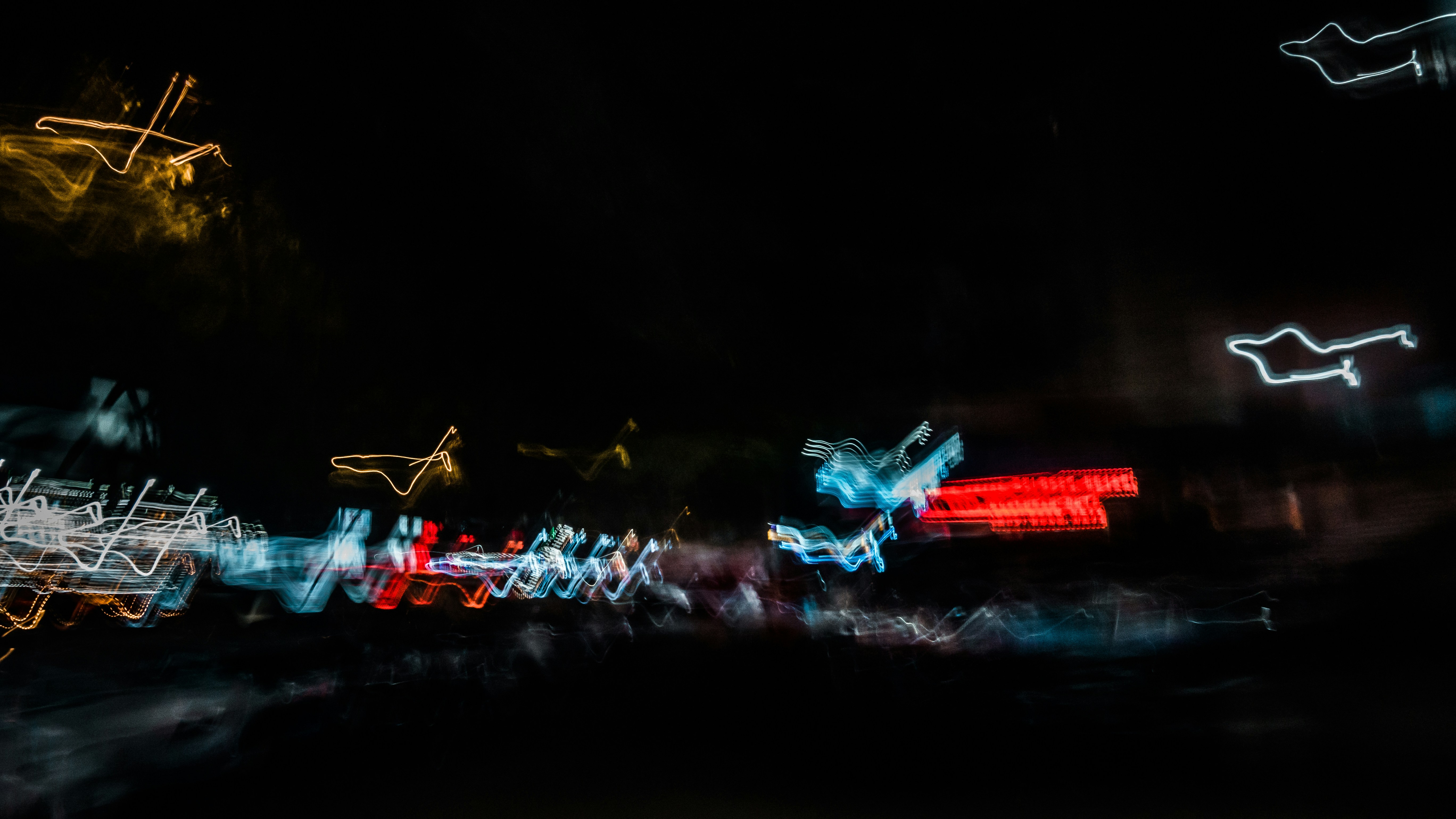 Vibrant Night Lights in Motion