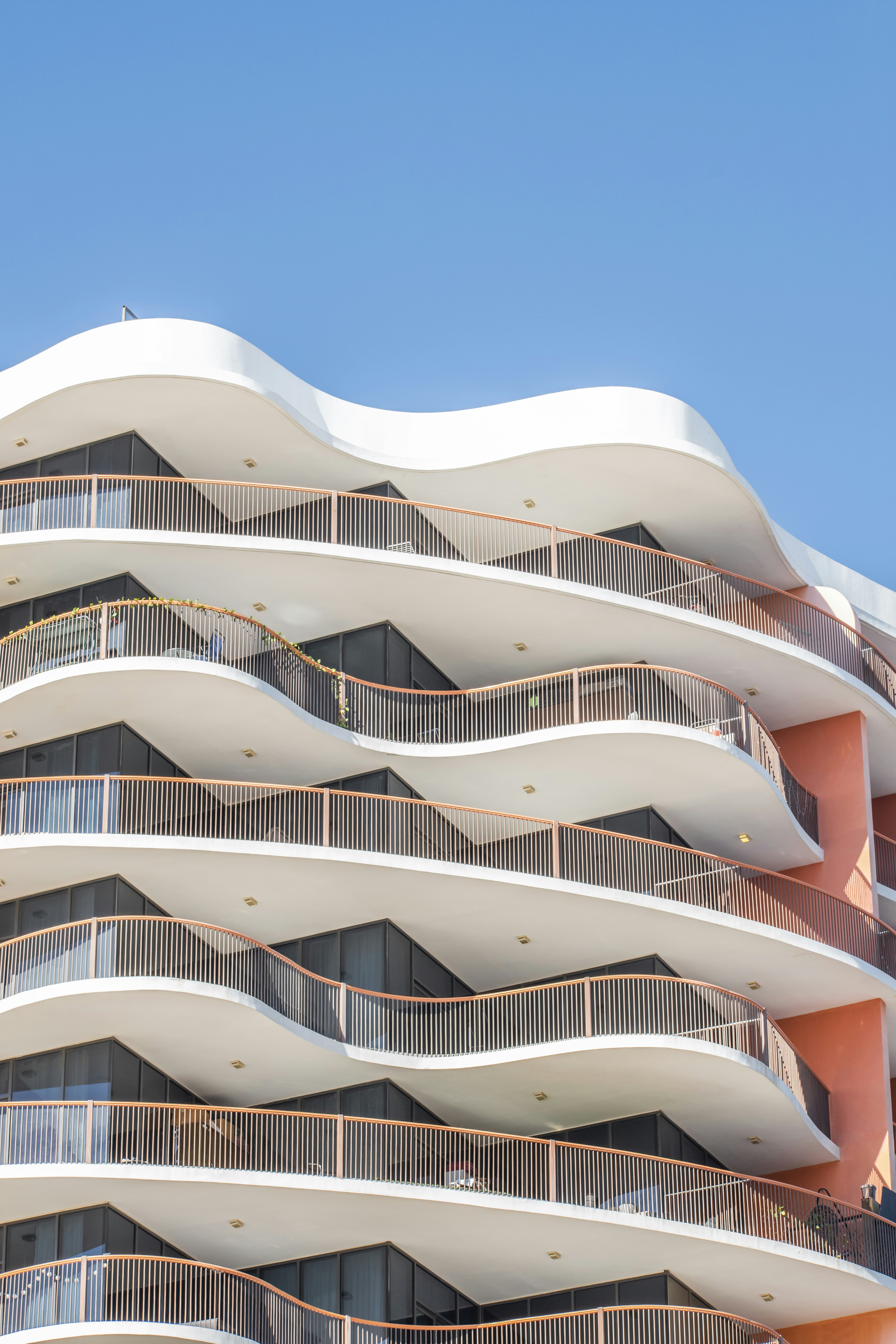 A tall building with balconies and balconies on it photo – Free Dubai ...