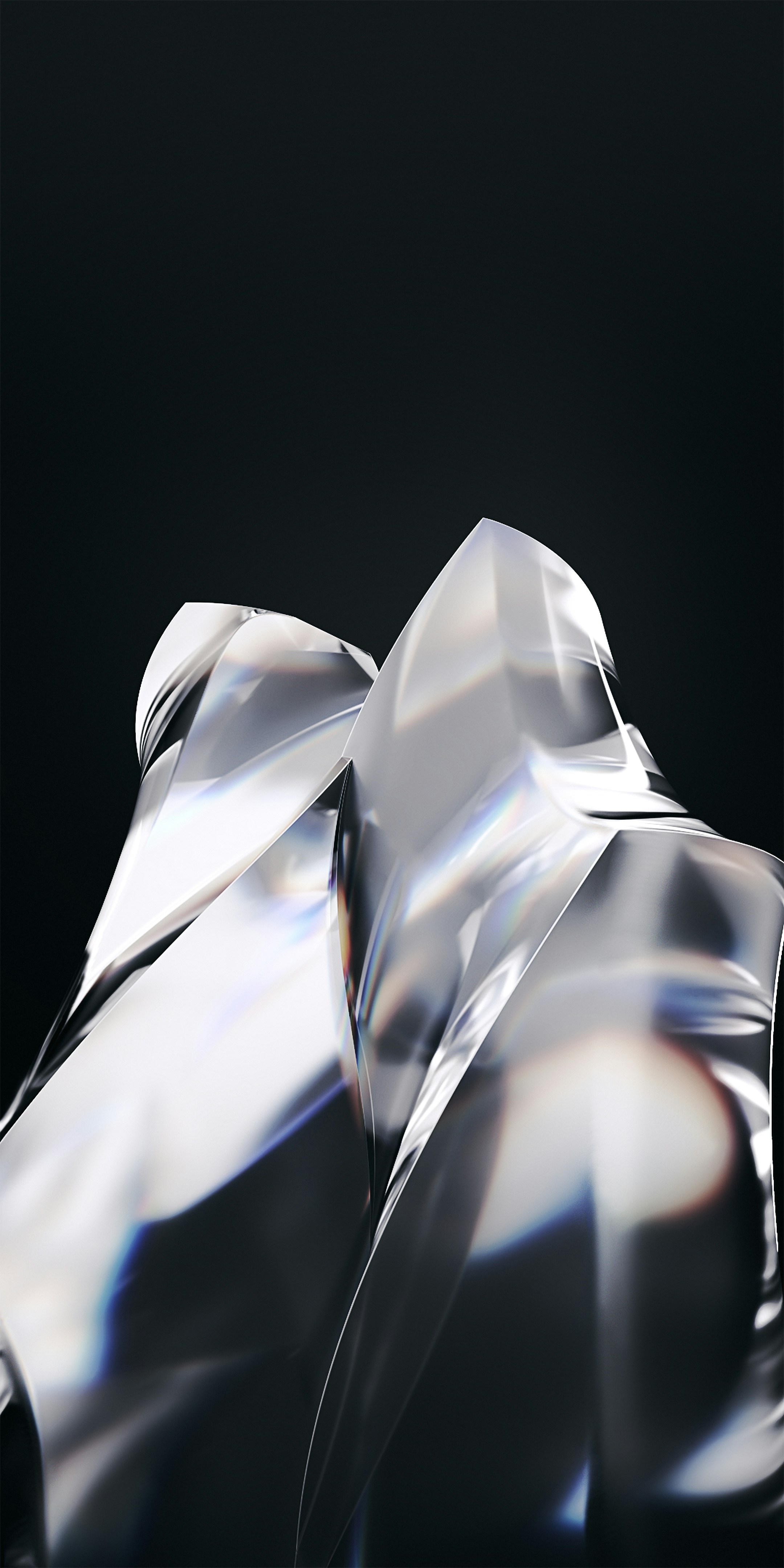 A shiny silver object with a black background photo – Free Glass Image ...