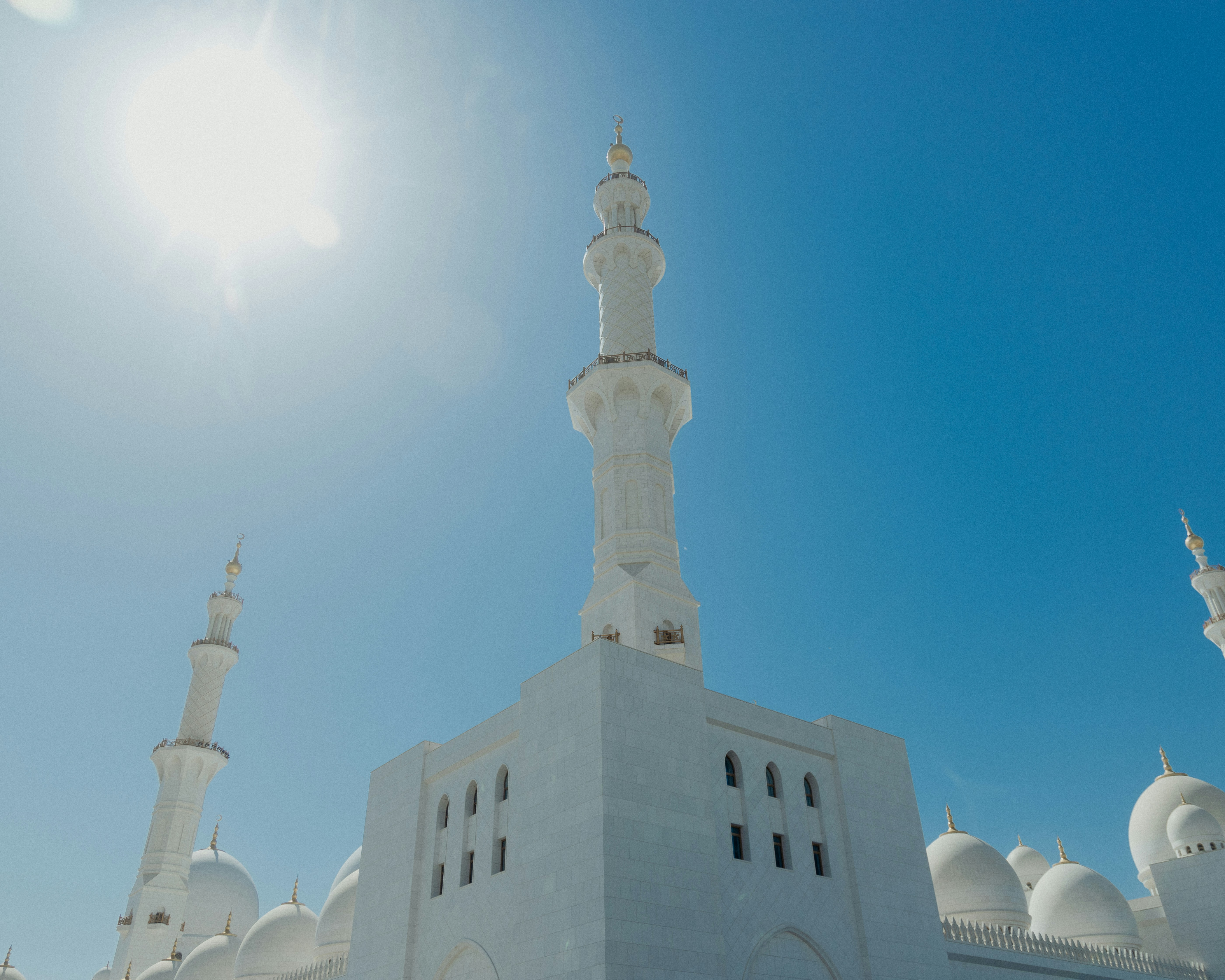 The Sheikh Zayed Grand Mosque in Abu Dhabi
